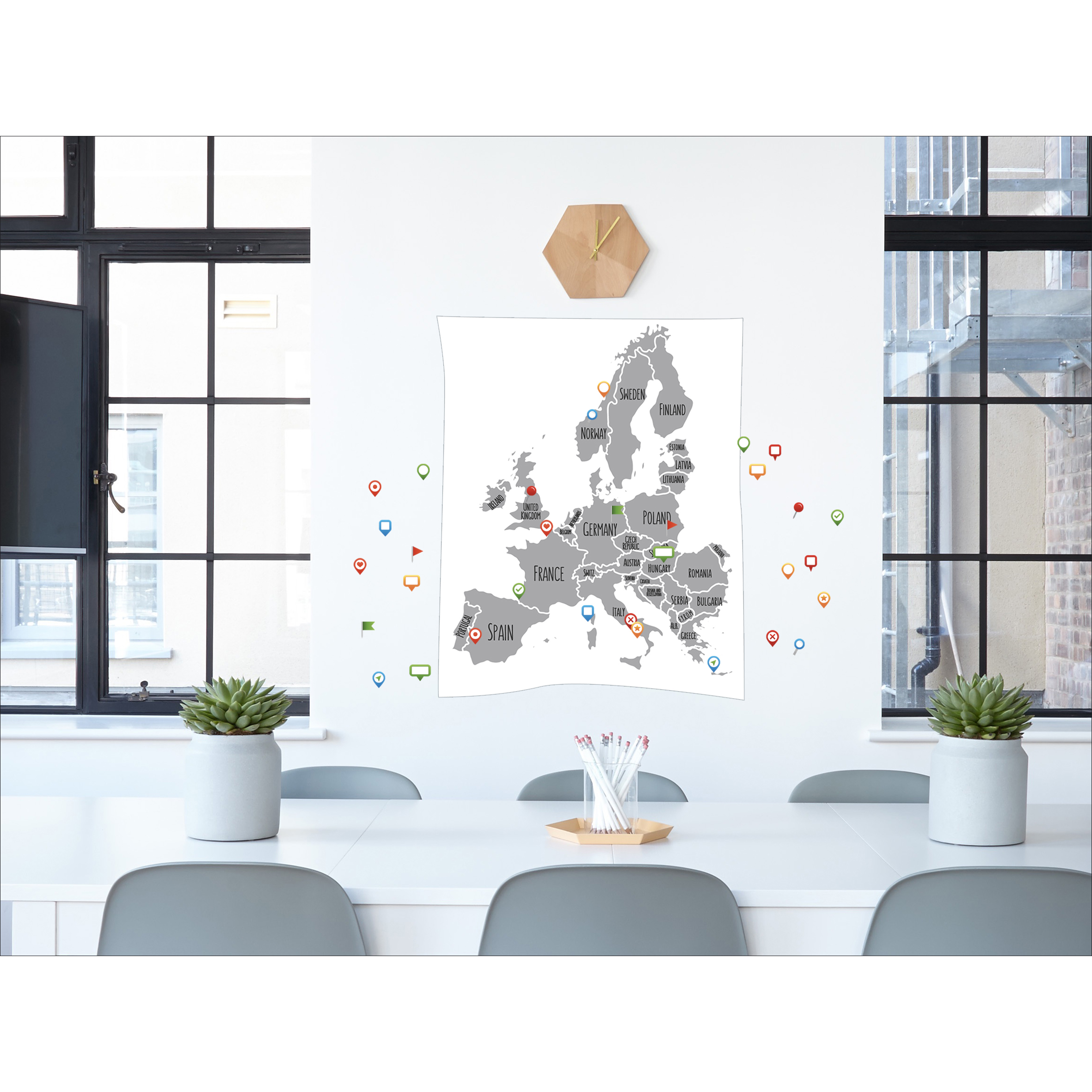 Stickers y vinilos decorativos, tarjeta de Europa para pegar y ...