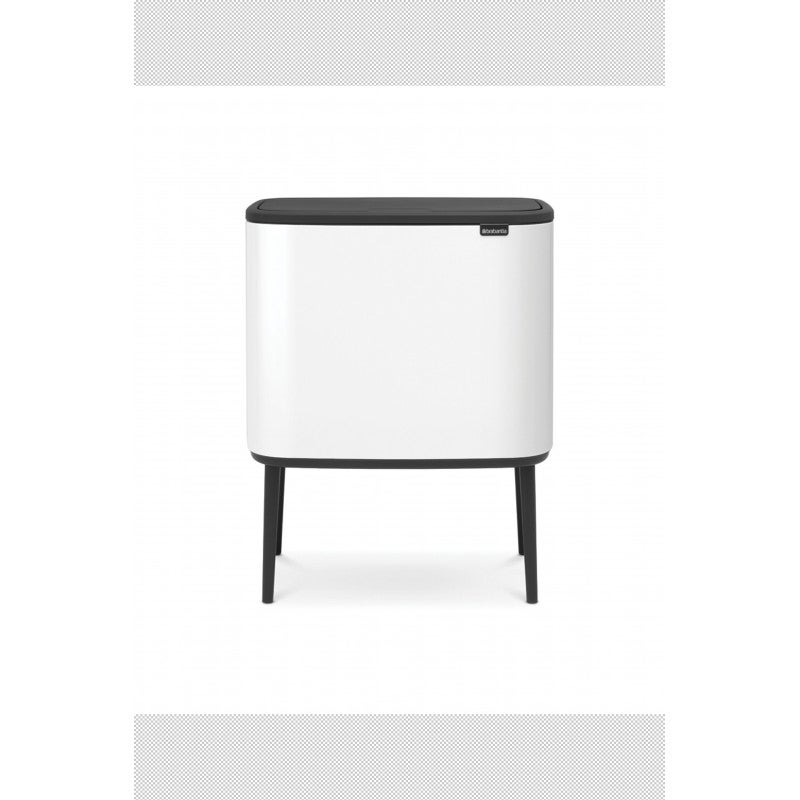 Contenedor de reciclaje 2 departamentos Brabantia Bo Touch Bin Blanco ...