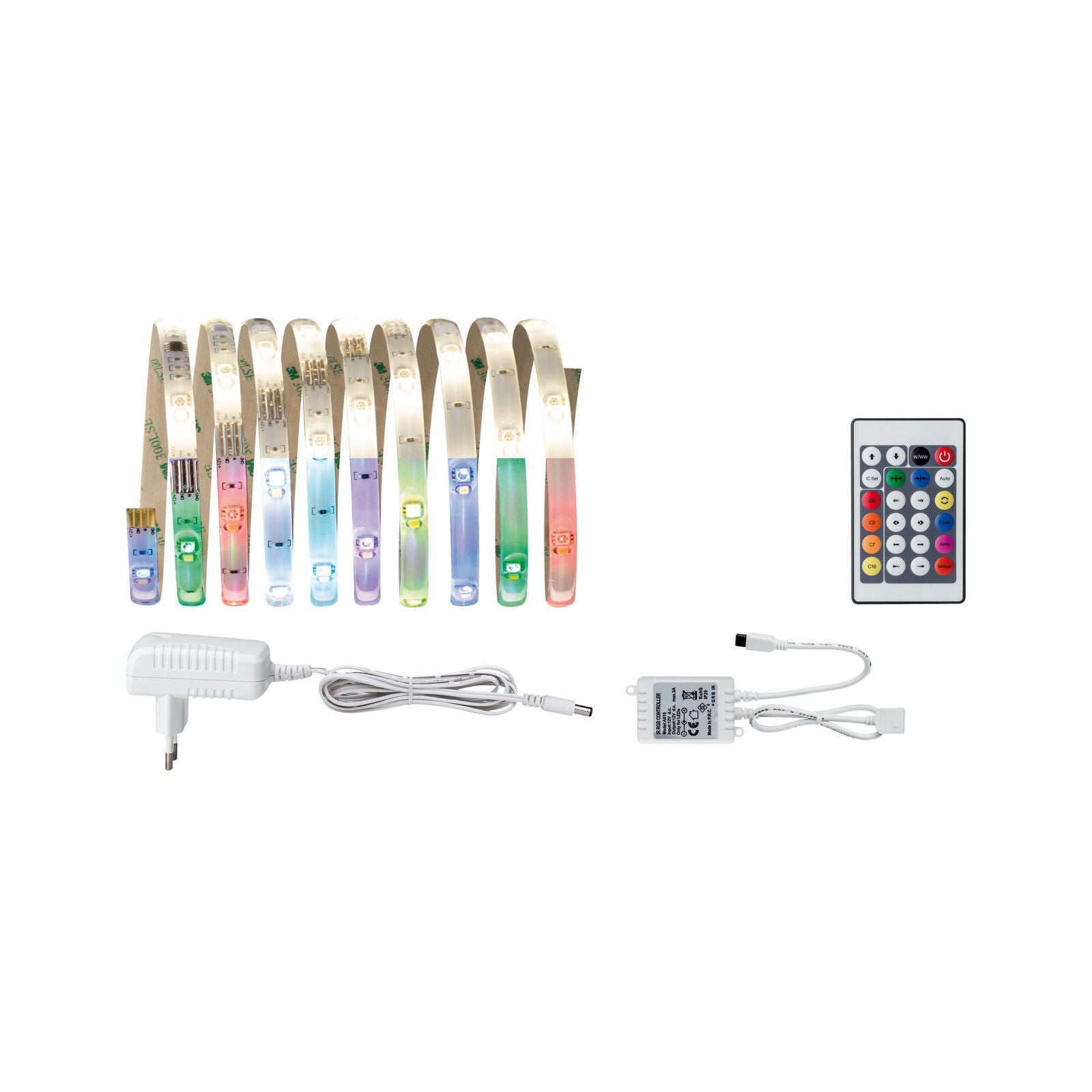 Digital Strip LED RGBW 3m recouvert 8W 357lm/m 36 LEDs/m RGBW+ 24VA ...