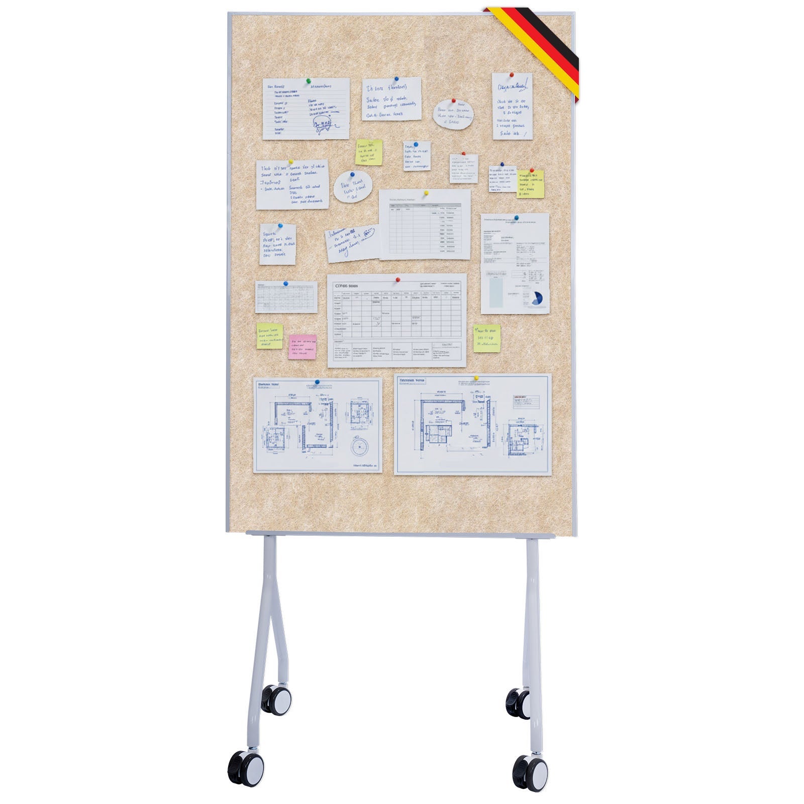 Tableau de présentation mobile Giant Tableau feutre double face 80 x ...