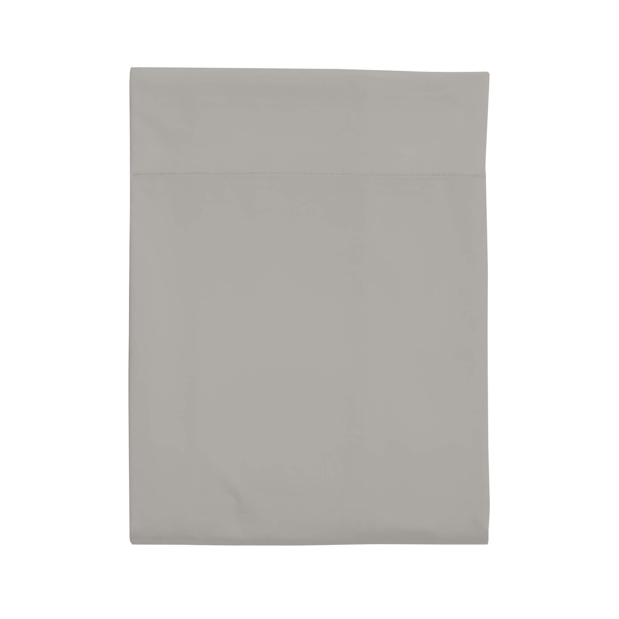 Drap plat 100% coton gris mastic 240x310 cm | Leroy Merlin