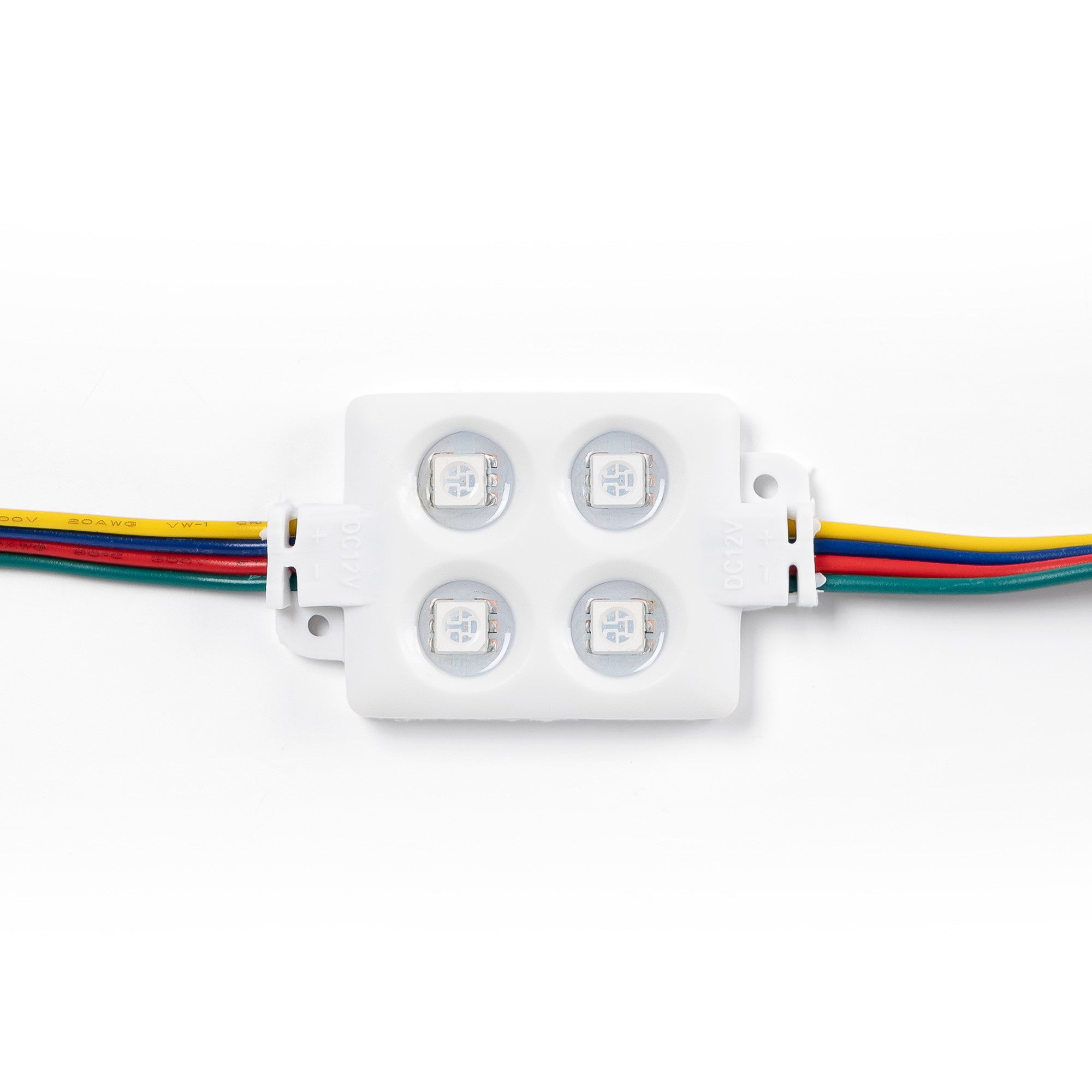 Module LED RGB carré pour signalisation - 0,96W - 12V DC - IP65 - 120 ...