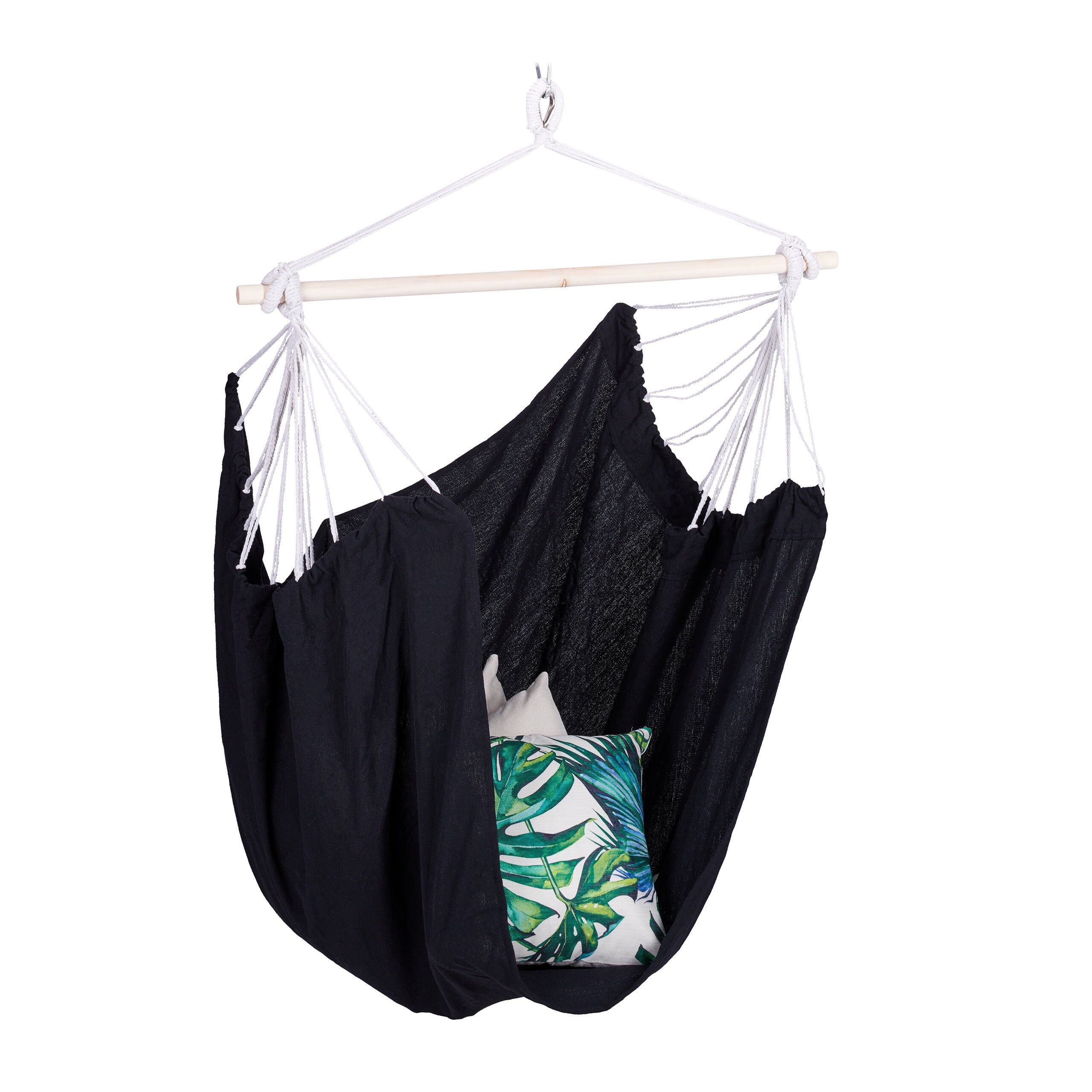 Relaxdays Hamac, coton, siège suspendu pour intérieur & extérieur, 150 ...
