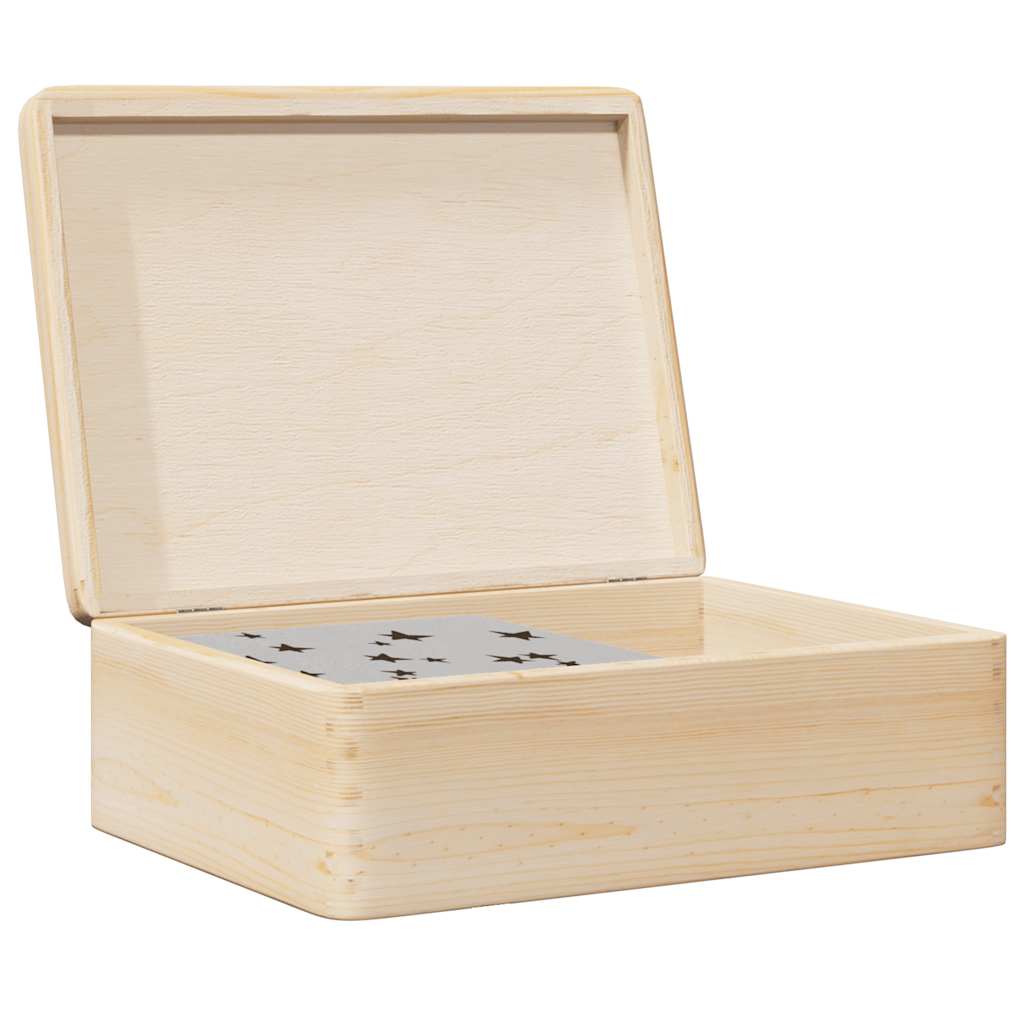 Caja de madera con tapa, 40x30x13 cm, madera maciza de pino. | Leroy Merlin
