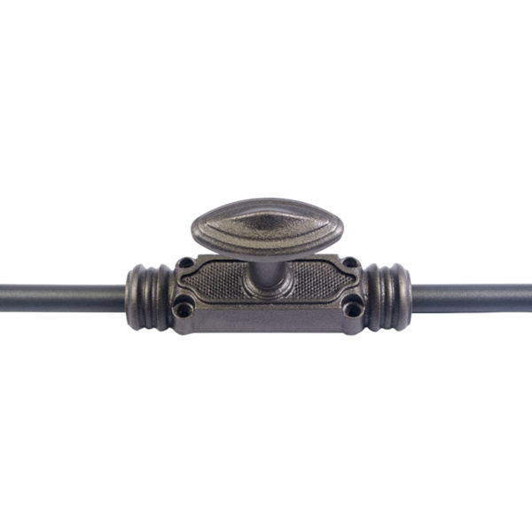 Crémone en fonte pour menuiserie bois CRF168BT6 verni mat. pour tringle ...