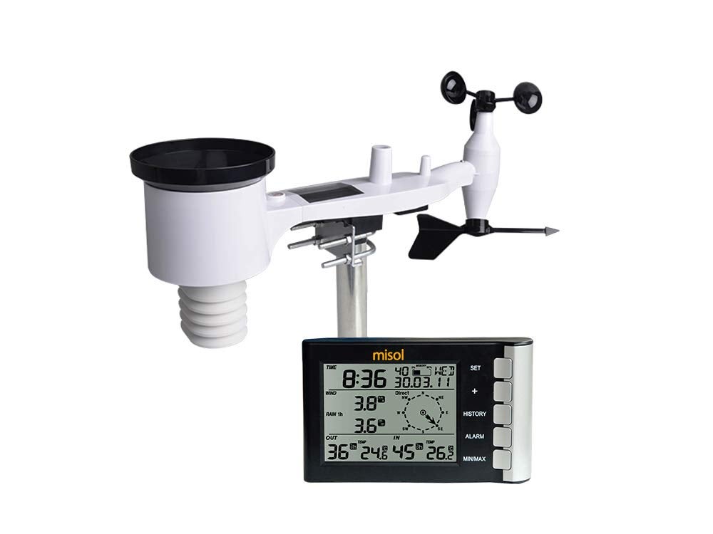 Professional weather station wind speed wind direction temperature ...