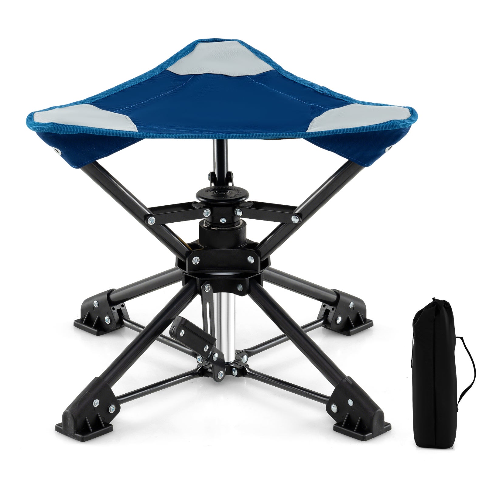 Tabouret de Camping Pliable, Chaise de Chasse Pivotante à 360° avec ...