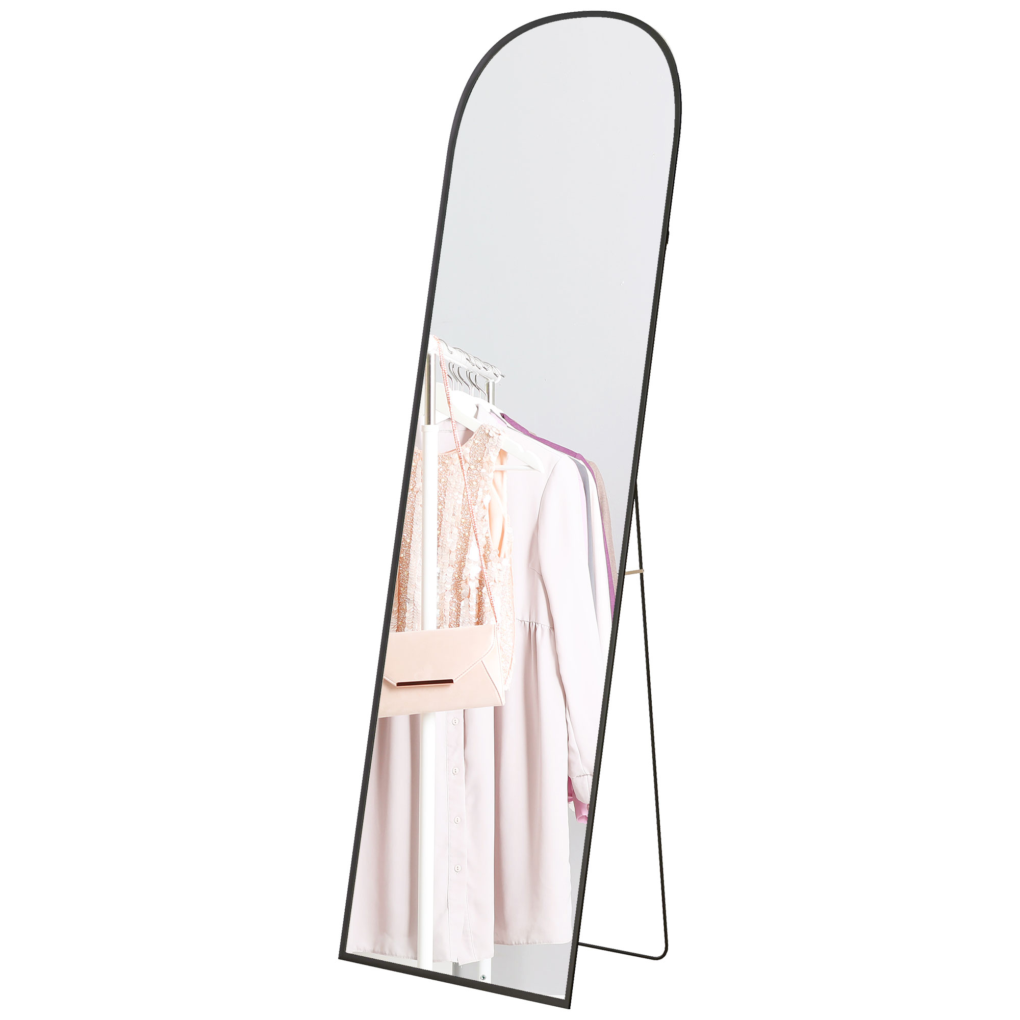 Miroir sur pied, miroir pleine longueur, design moderne, 50 cm x 1,5 cm ...