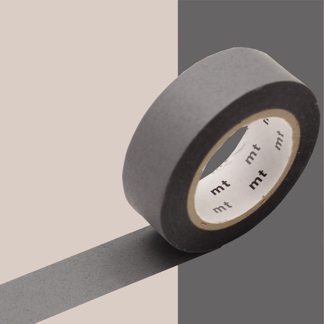 Masking tape unicolore pastel - Gris mat - 1,5 cm x 7 m - Masking Tape ...