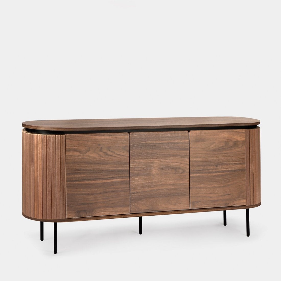 Credenza in legno color noce Helios | Leroy Merlin