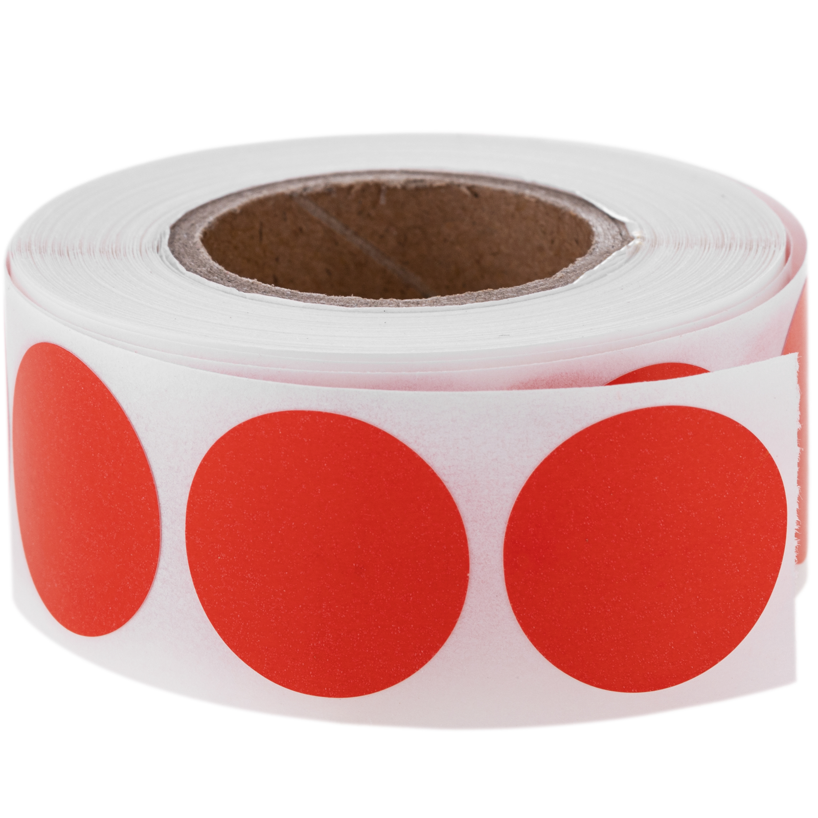 Rollo de 500 etiquetas adhesivas redondas rojas 19 mm | Leroy Merlin