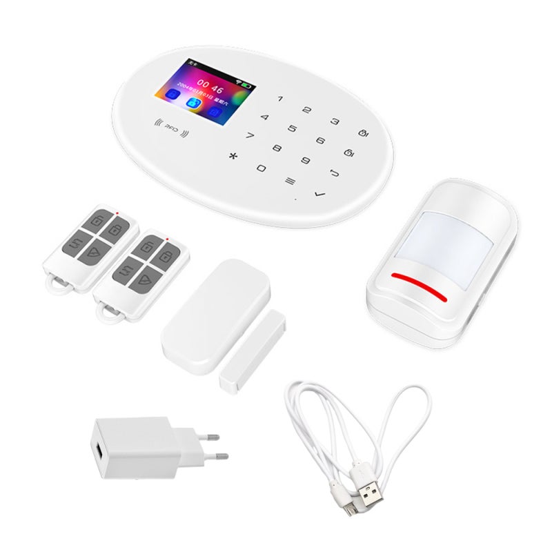 Alarma antirrobo 4G+WiFi con pantalla a color para seguridad remota ...