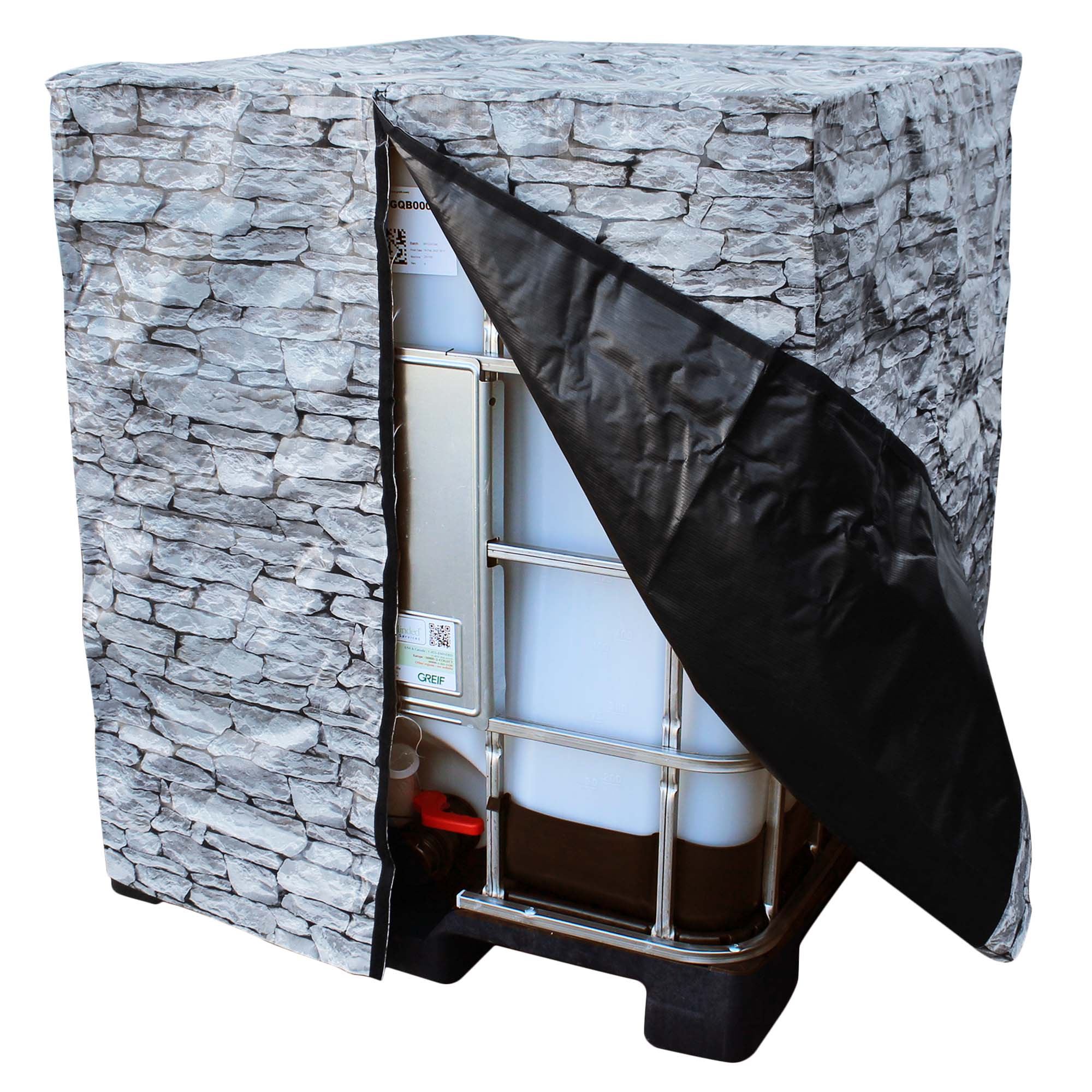 Couverture IBC UV-Design-Cover Rocky pour conteneur 1000l | Leroy Merlin