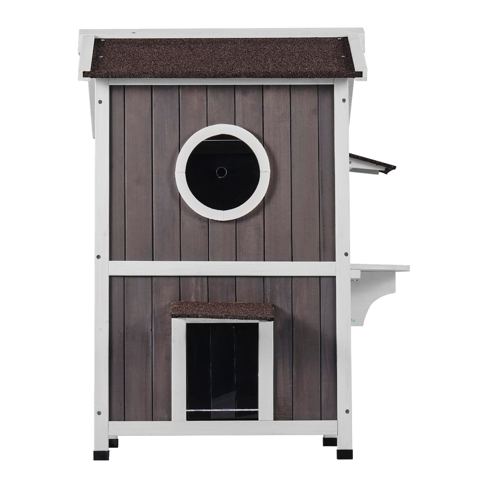 Casa exterior para gatos salvajes, resistente a la intemperie, de ...