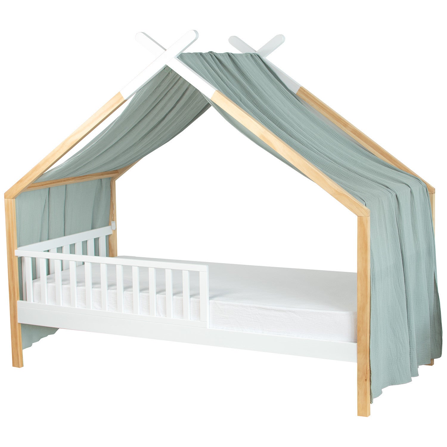 Dosel de cama tipo cabaña en gasa de algodón jeanne | Leroy Merlin
