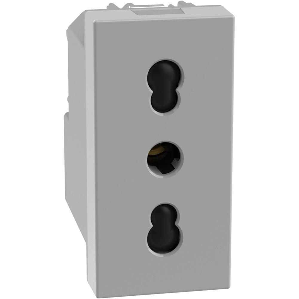 Bticino MatixGO Prise Bypass 2P+T 16 A 250Vac Gris | Leroy Merlin