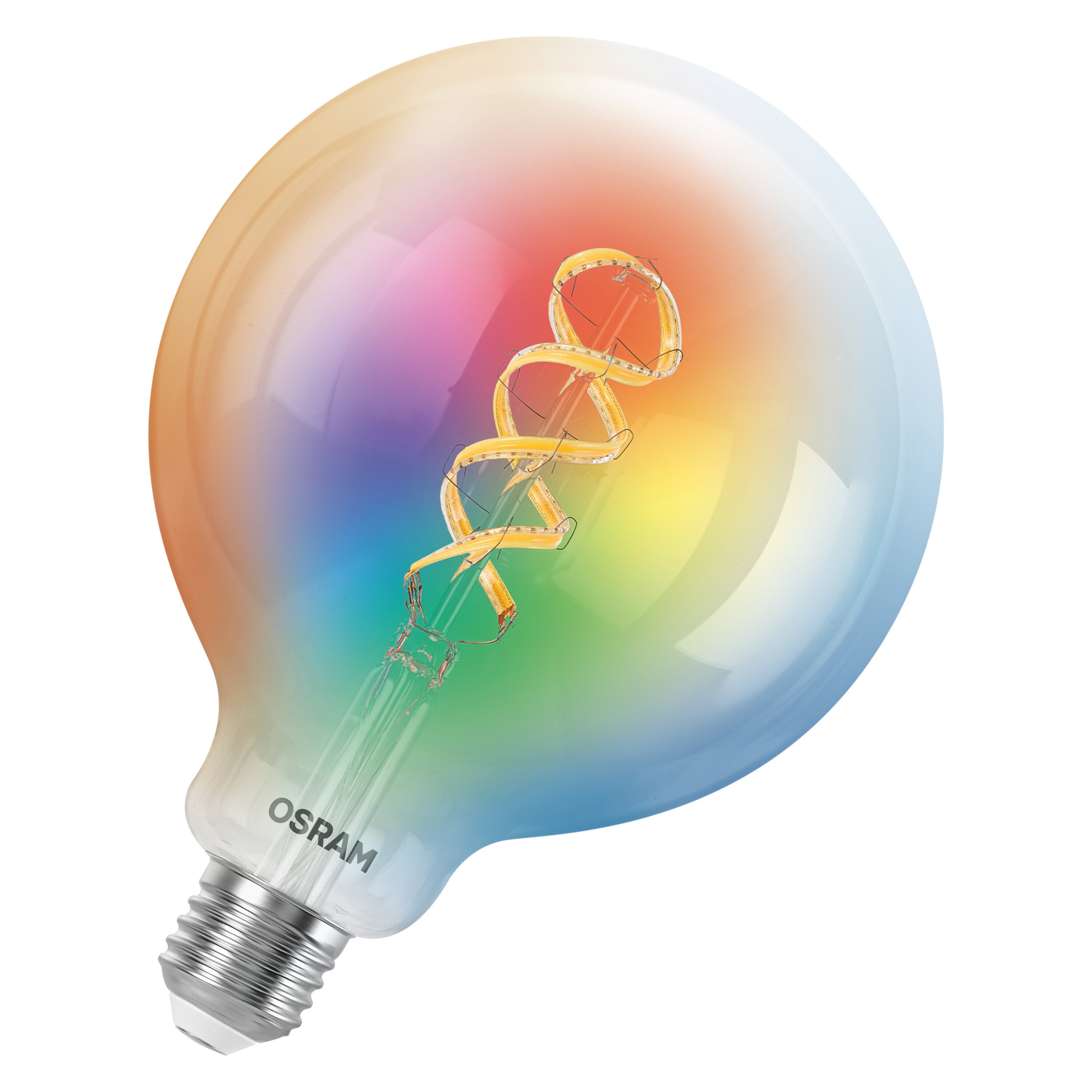 OSRAM Lampe LED SMART+ Globe 125 Filament E27, RGBW, compatible Matter ...