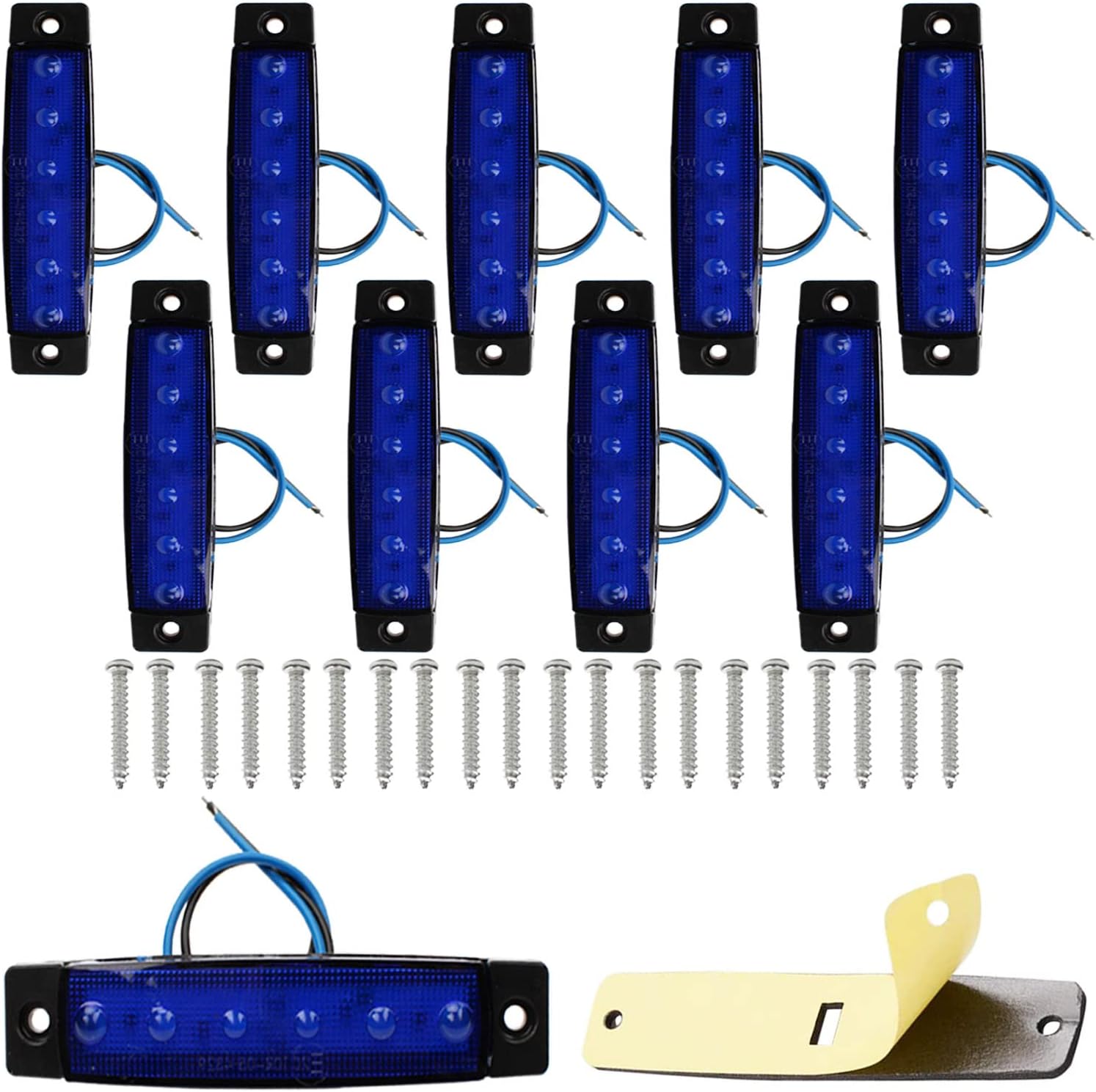 10 feux de profil latéraux LED, 12V LED feux de profil arrière ...