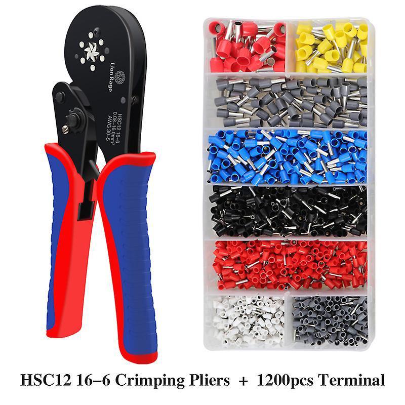Pince Sertir, Lytool Kit D'outils De Sertissage 0.08-16mm/28-5 Awg, Avec 1000 Cosses Electriques ...