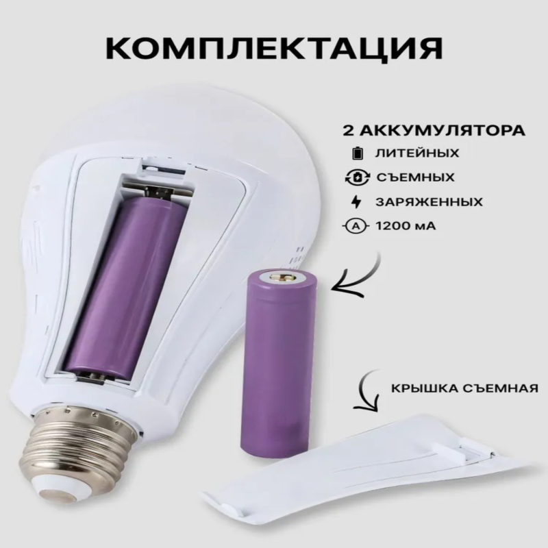 Ampoule E27, ampoule LED rechargeable, lampe de secours domestique pour les pannes de courant ...