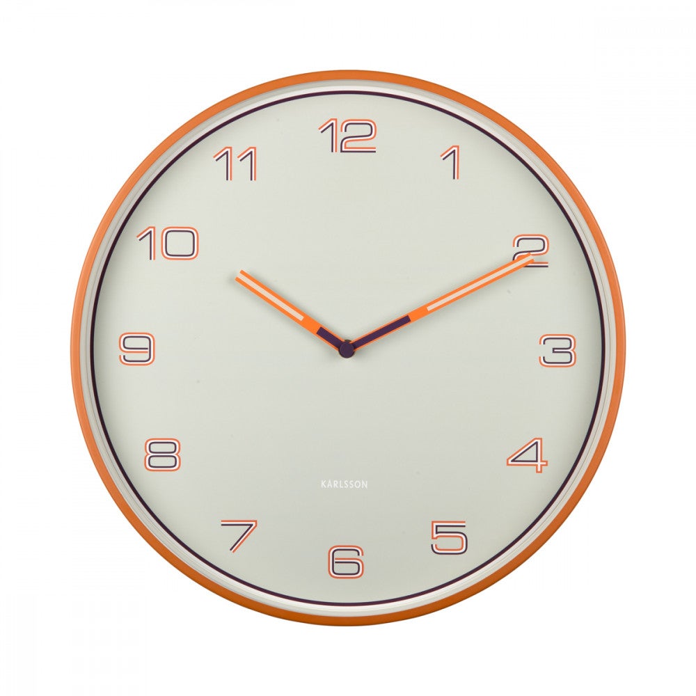 Horloge Lined Numbers D40cm - PRESENT TIME | Leroy Merlin