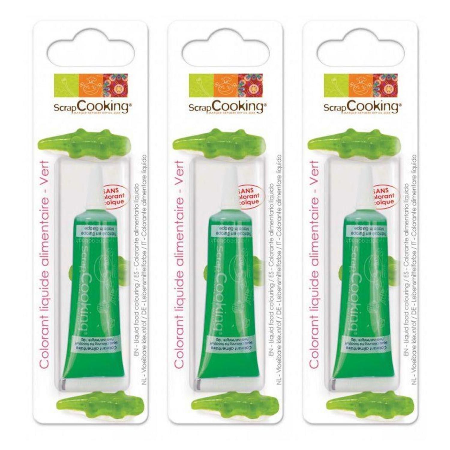 Colorant alimentaire liquide 30 g - vert - ScrapCooking | Leroy Merlin