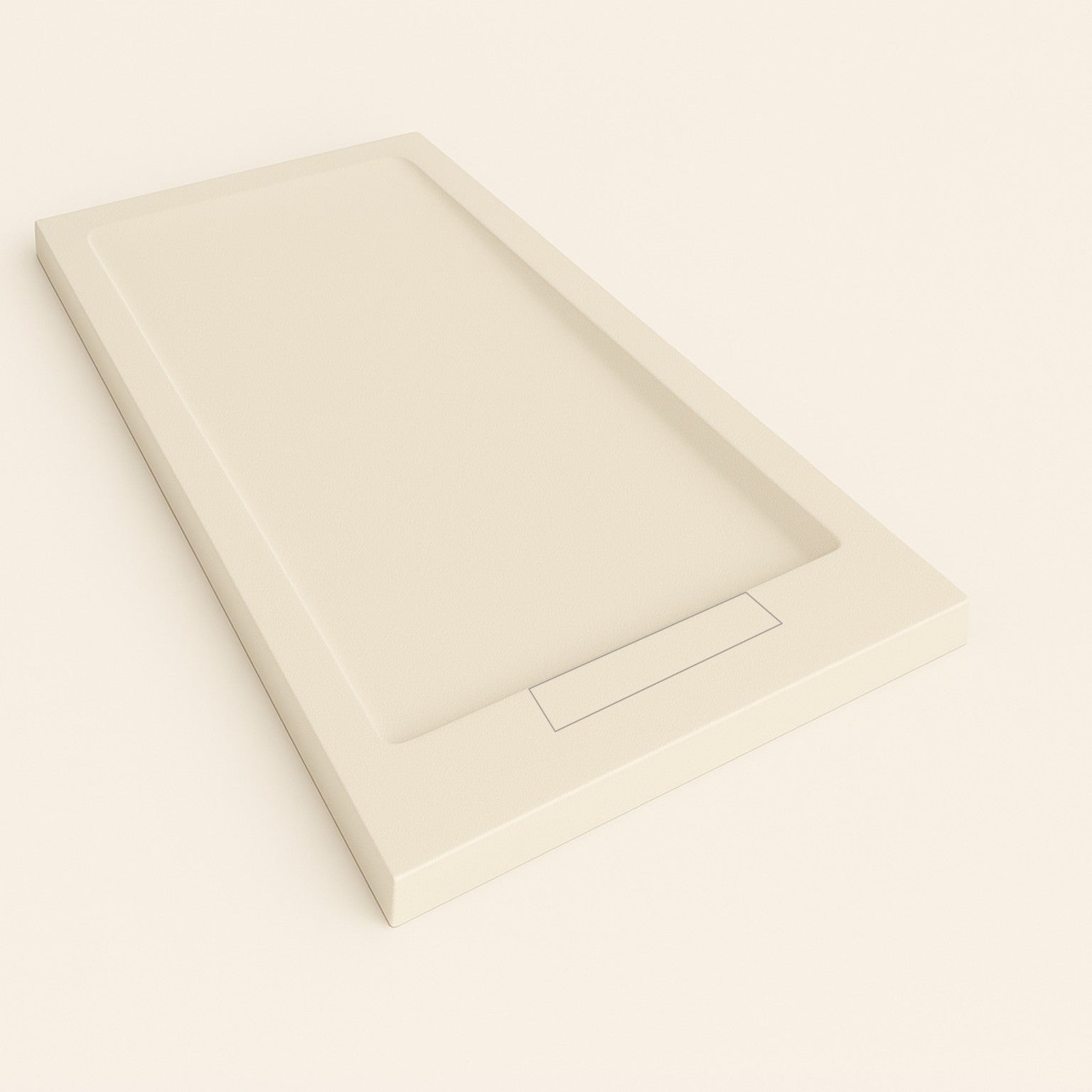 Plato de ducha Steen con marco 90X90 cm color Blanco roto RAL 9001 ...