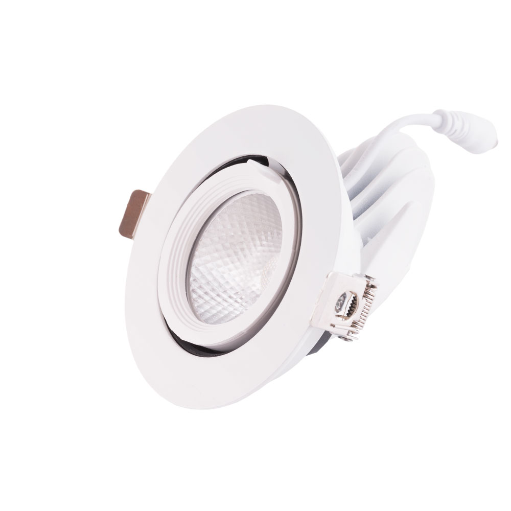 Foco Downlight LED 7W 1050Lm 2700ºK Circular Orientable 40.000H [HO-COB ...