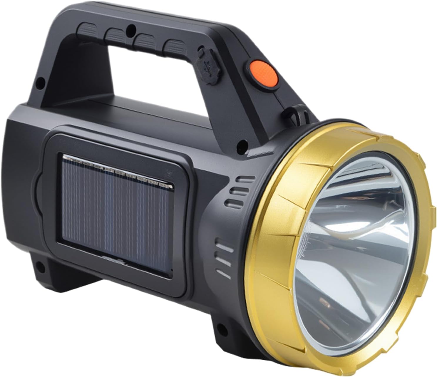Linterna solar: linterna solar brillante, 3 modos de carga, resistente ...