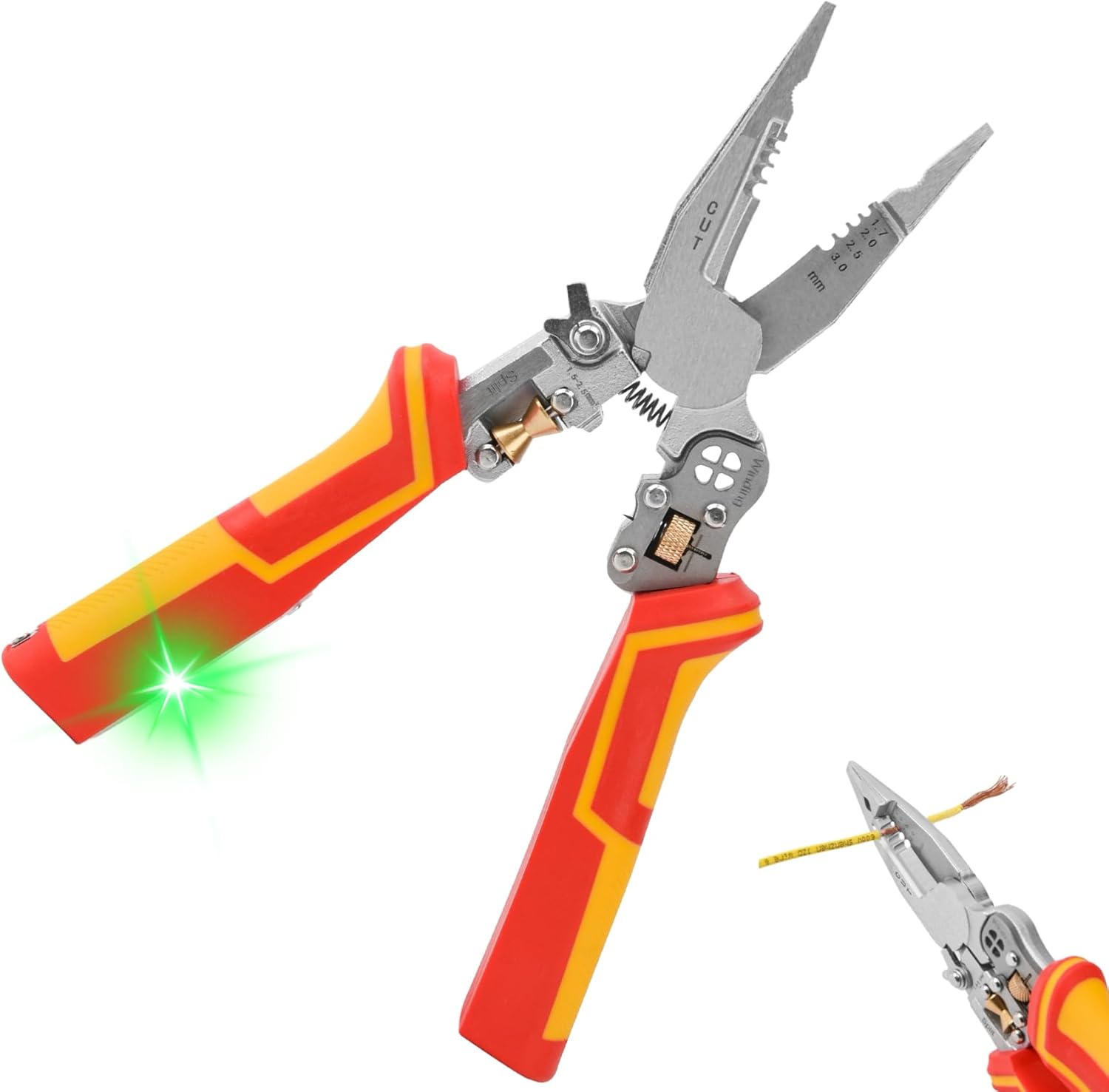 Pelacables automático con comprobador de voltaje, multifunción 9 en 1 ...