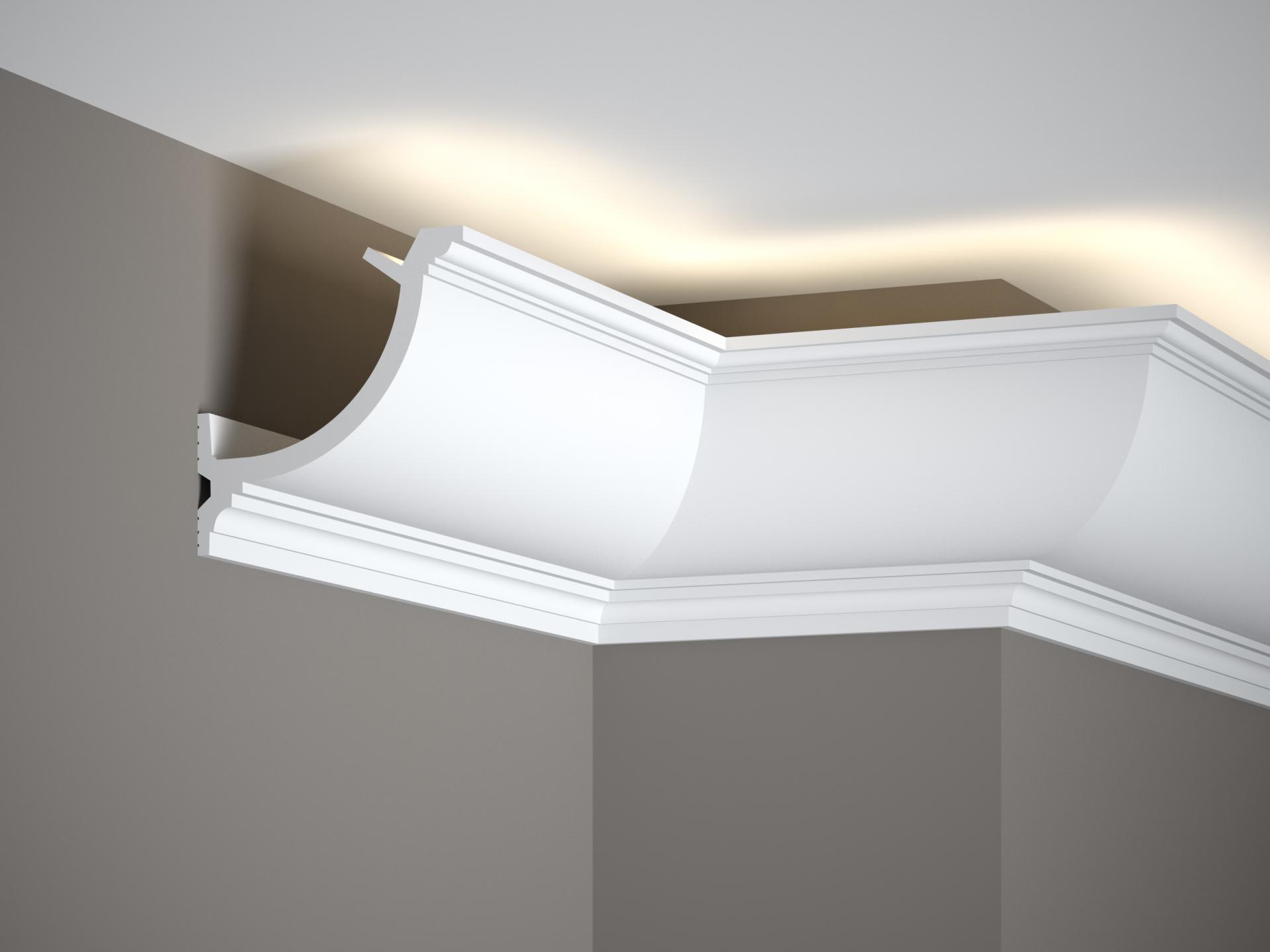 Corniche plafond pour LED SQL027 - 200 x 11 x 11cm (L x h x p) | Leroy ...