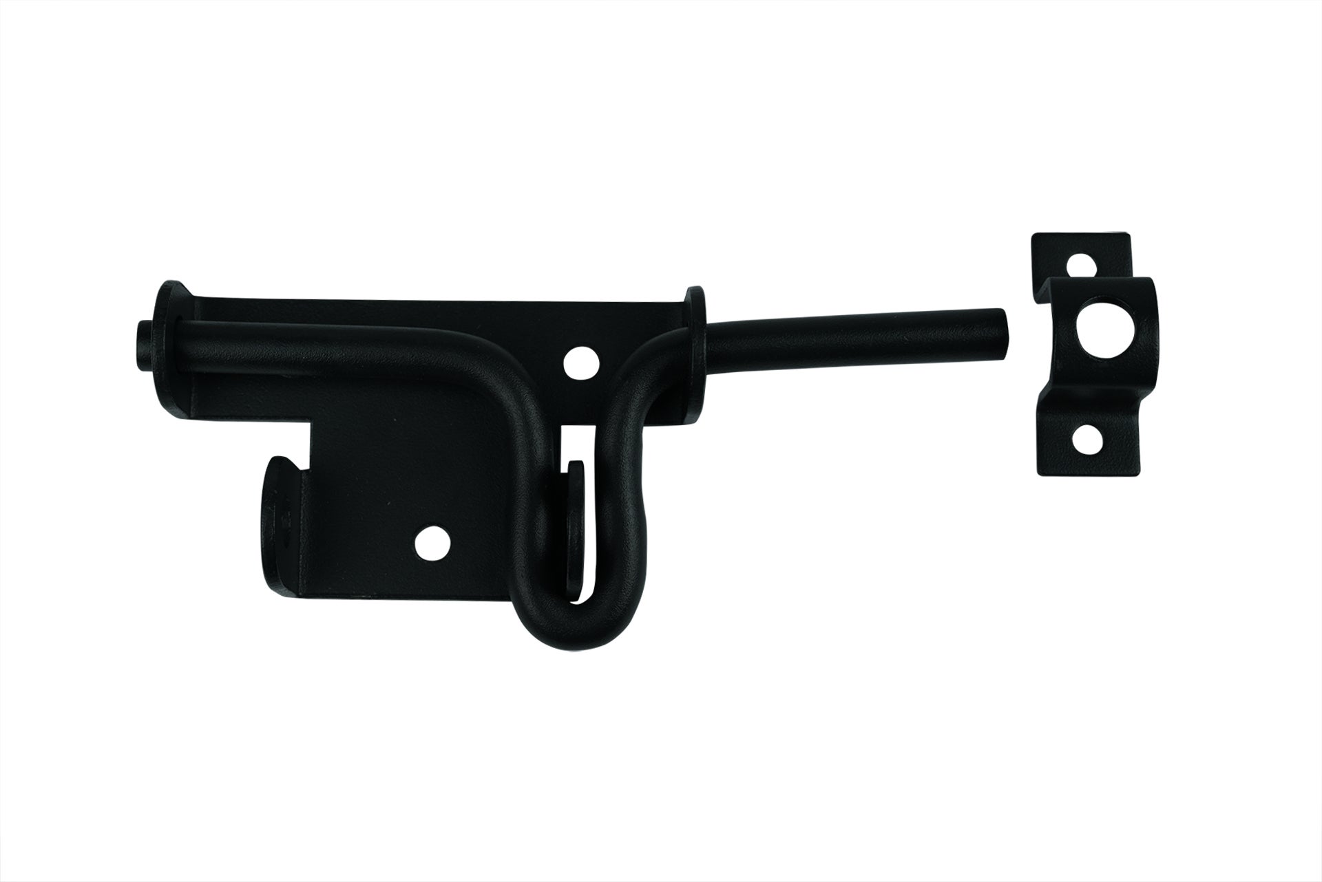 Pestillo negro para portones 100x58mm - Por Unidad | Leroy Merlin