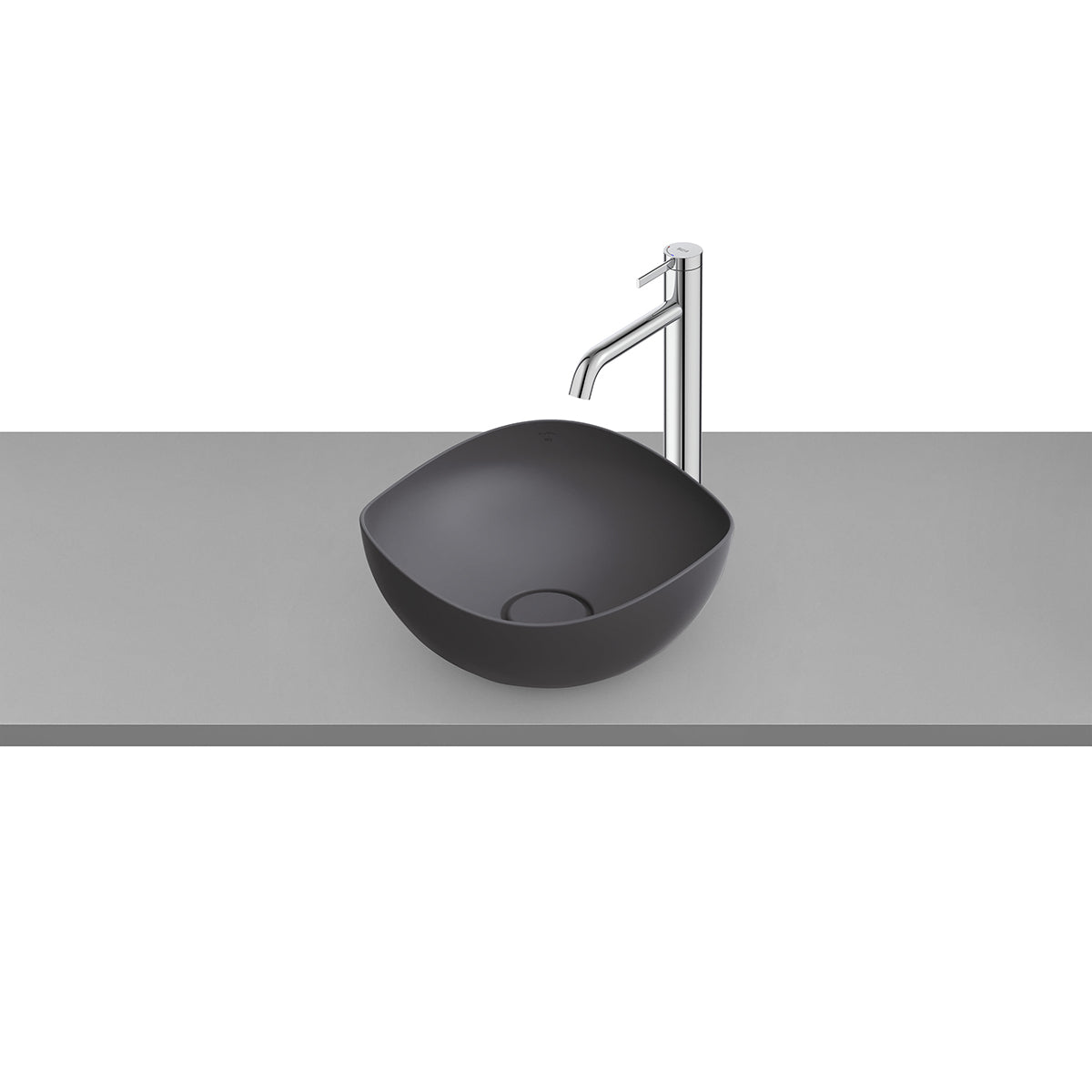 ROCA A327A15640 OHTAKE Lavabo de Sobre Encimera Fineceramic Color Onyx ...