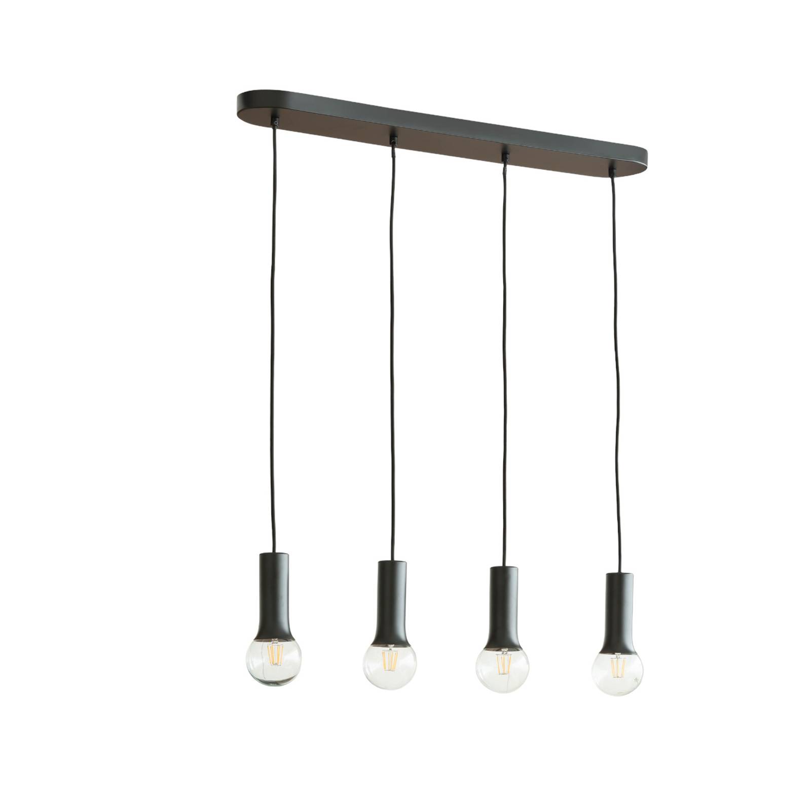 Lindby Fipas suspension sans abat-jour, à 4 lampes, Suspension ...