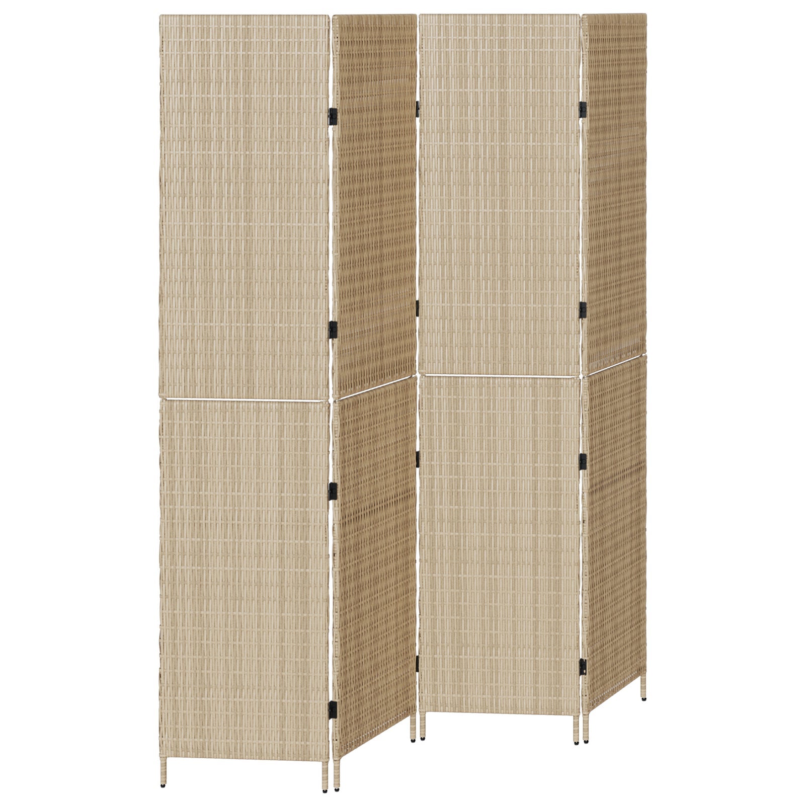 VidaXL Divisor de Habitaciones 4 Paneles Plegable Beige 196x200 cm de ...