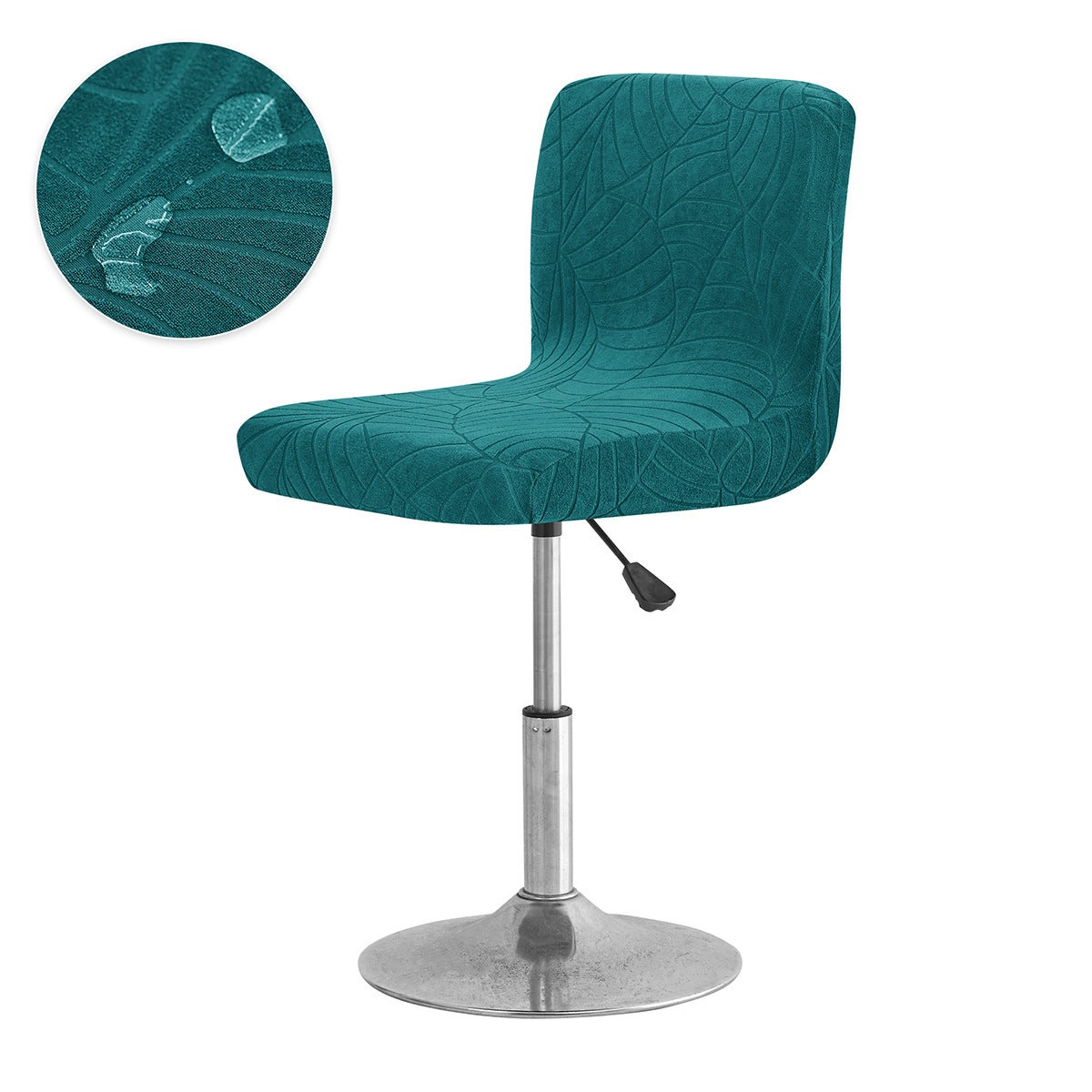 1Pcs Housse de Tabouret de Bar avec Dossier Leaf Texture Housse ...