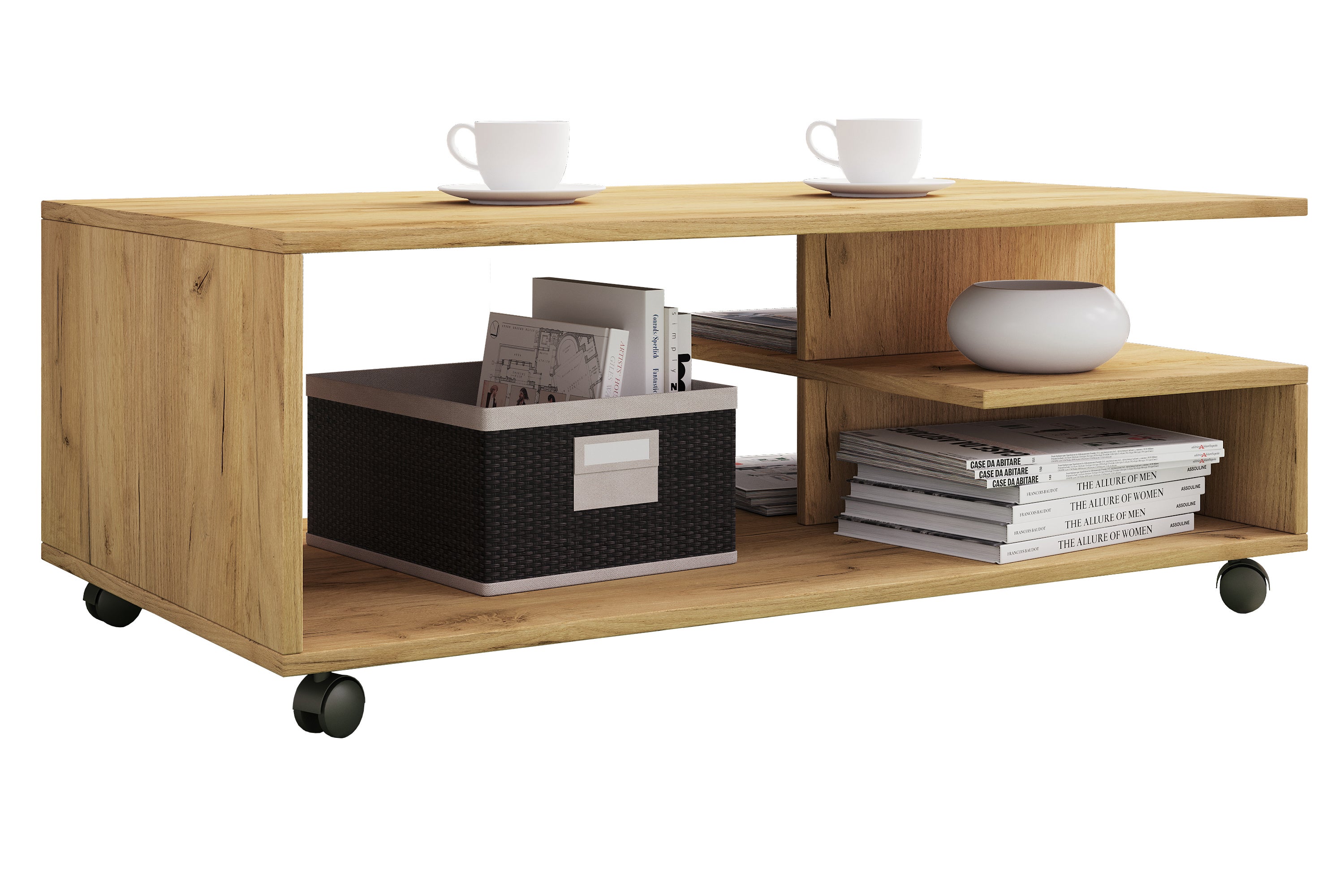 Table basse à roulettes Stango XL | Leroy Merlin