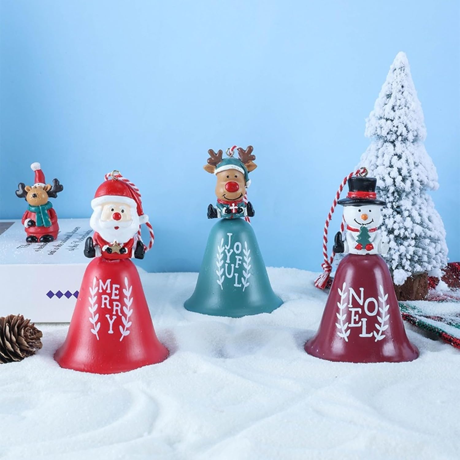 Clochette décorative en forme de cerf, objet en fer forgé, clochette ...