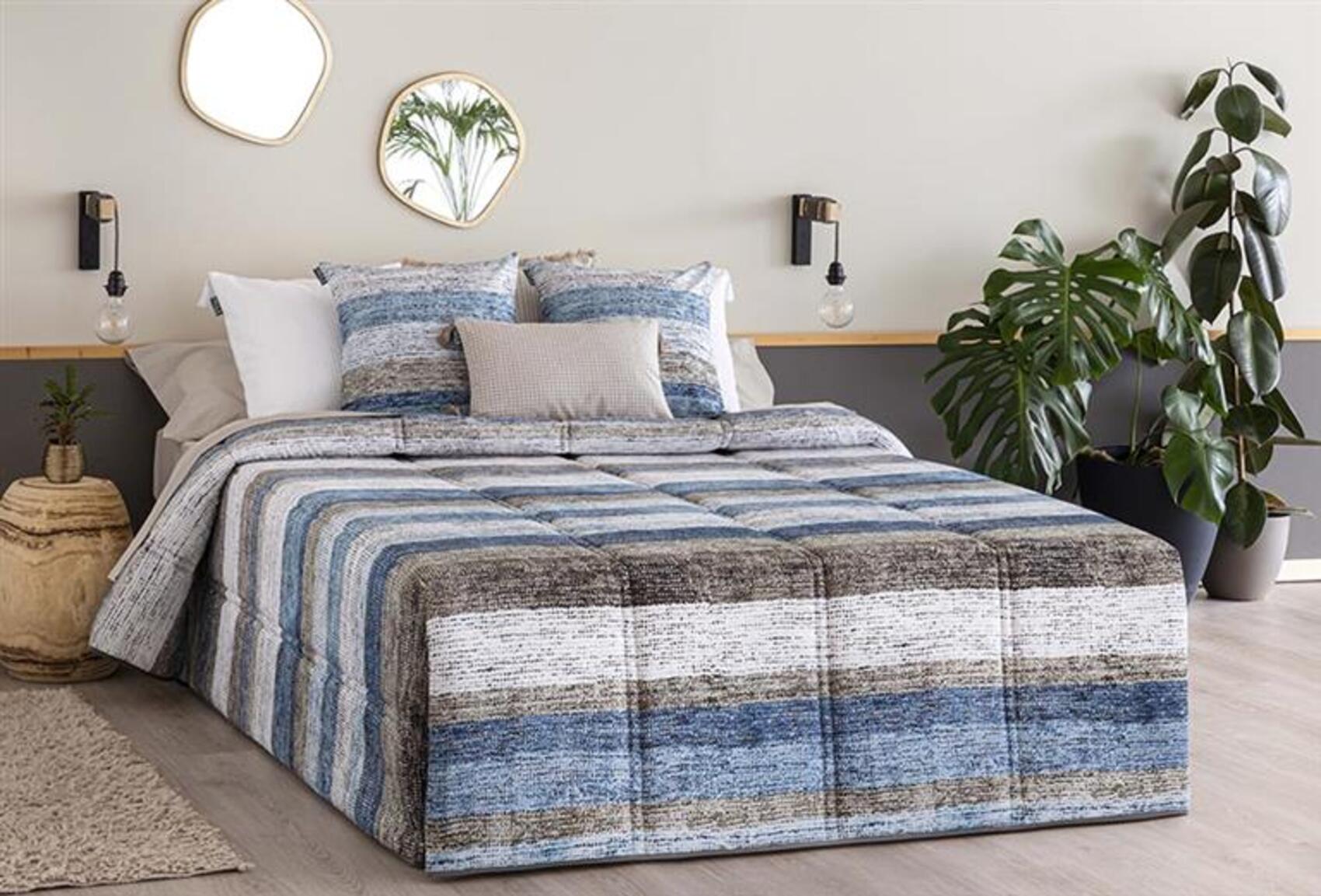 Edredón Conforter Salt Azul para Cama de 90 cm | Leroy Merlin