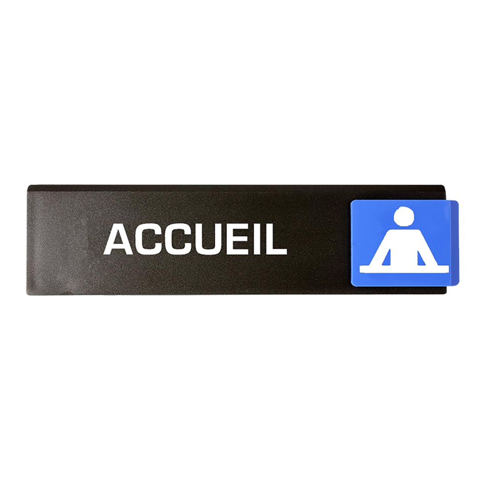 Plaque de porte Accueil - Europe Access 175x45mm - 4261348 | Leroy Merlin