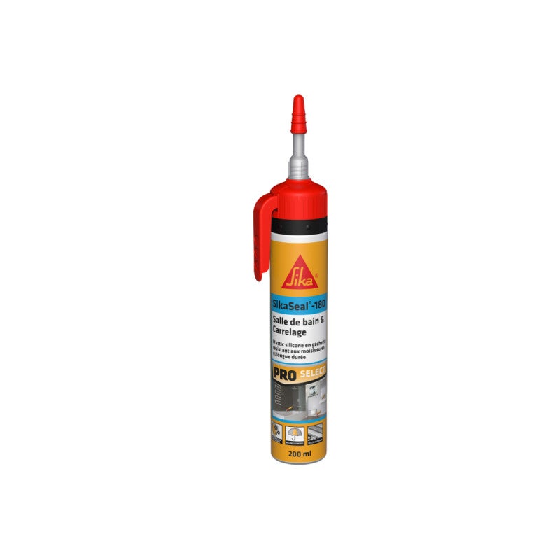 Mastic silicone SIKA Sikaseal-180 Salle de bain & carrelage - Gâchette ...