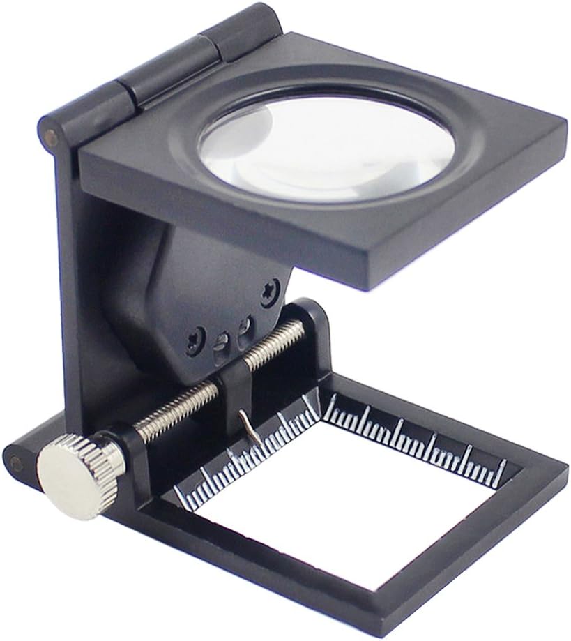 Lupa de precisión 30x con 3 LED y 3 UV, lente óptica ojo de paloma ...