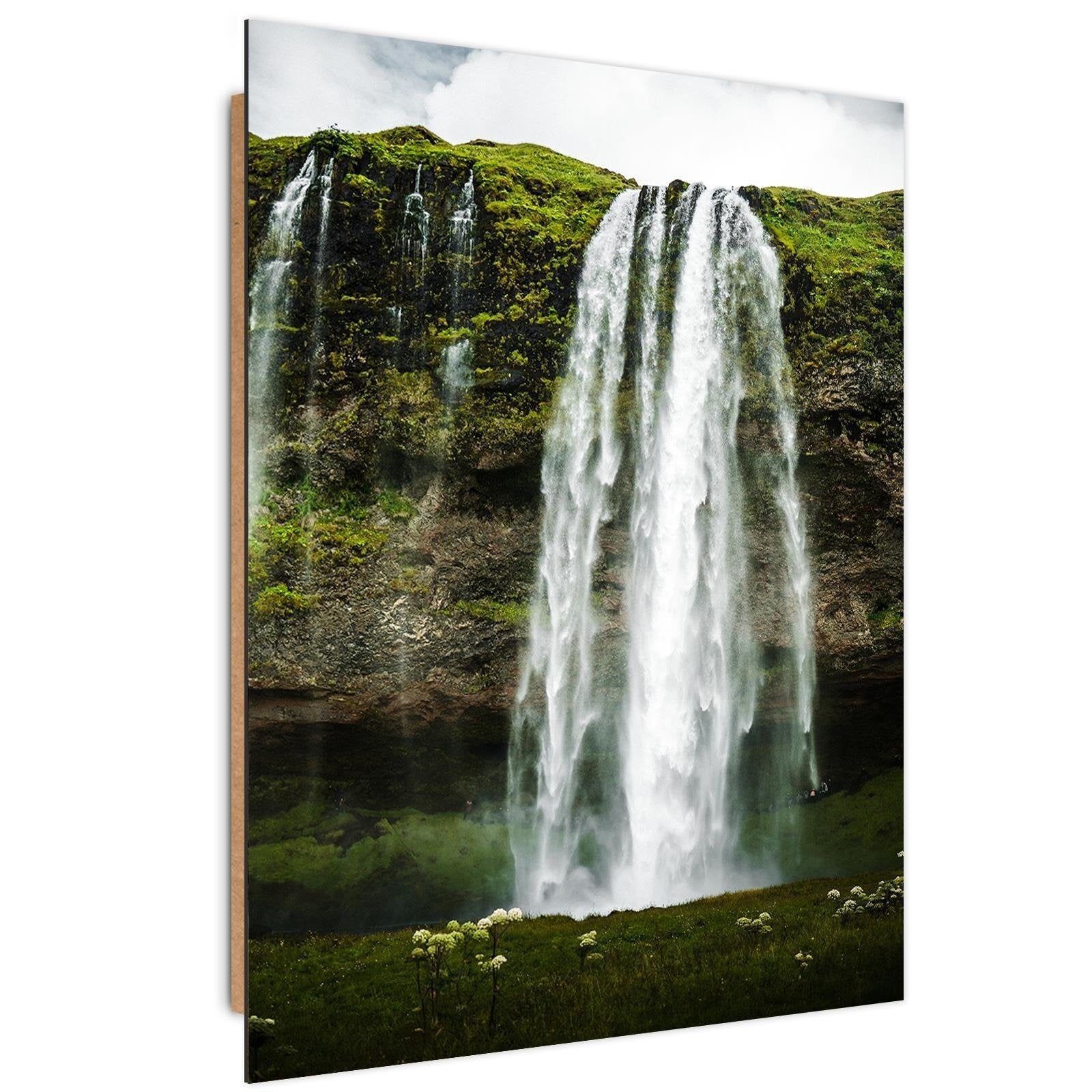 Tableau cascade de bois dans les montagnes vertes - 60 x 90 cm | Leroy ...