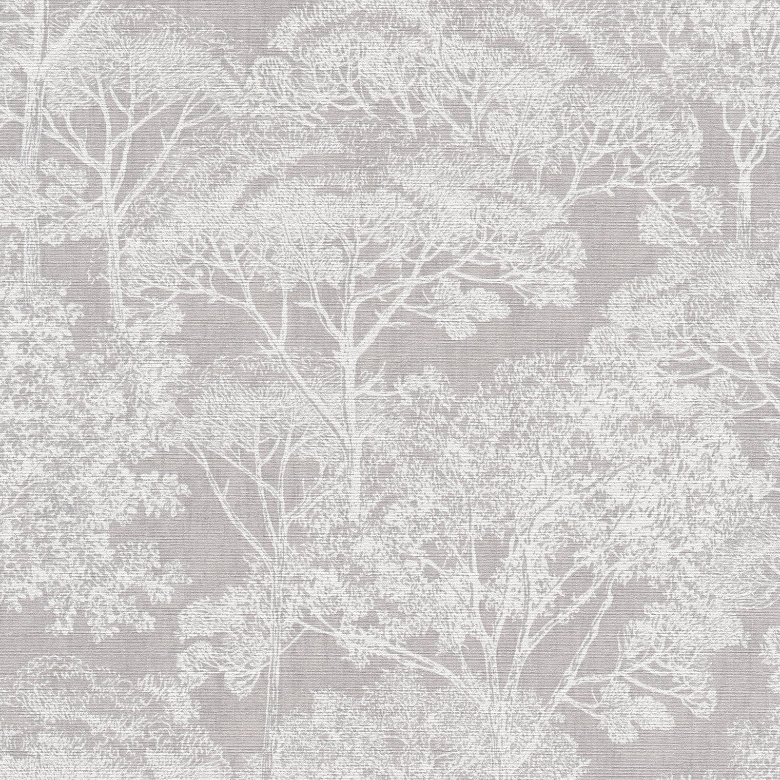 Papel pintado gris oscuro y blanco estilo flora y fauna Papel pintado ...