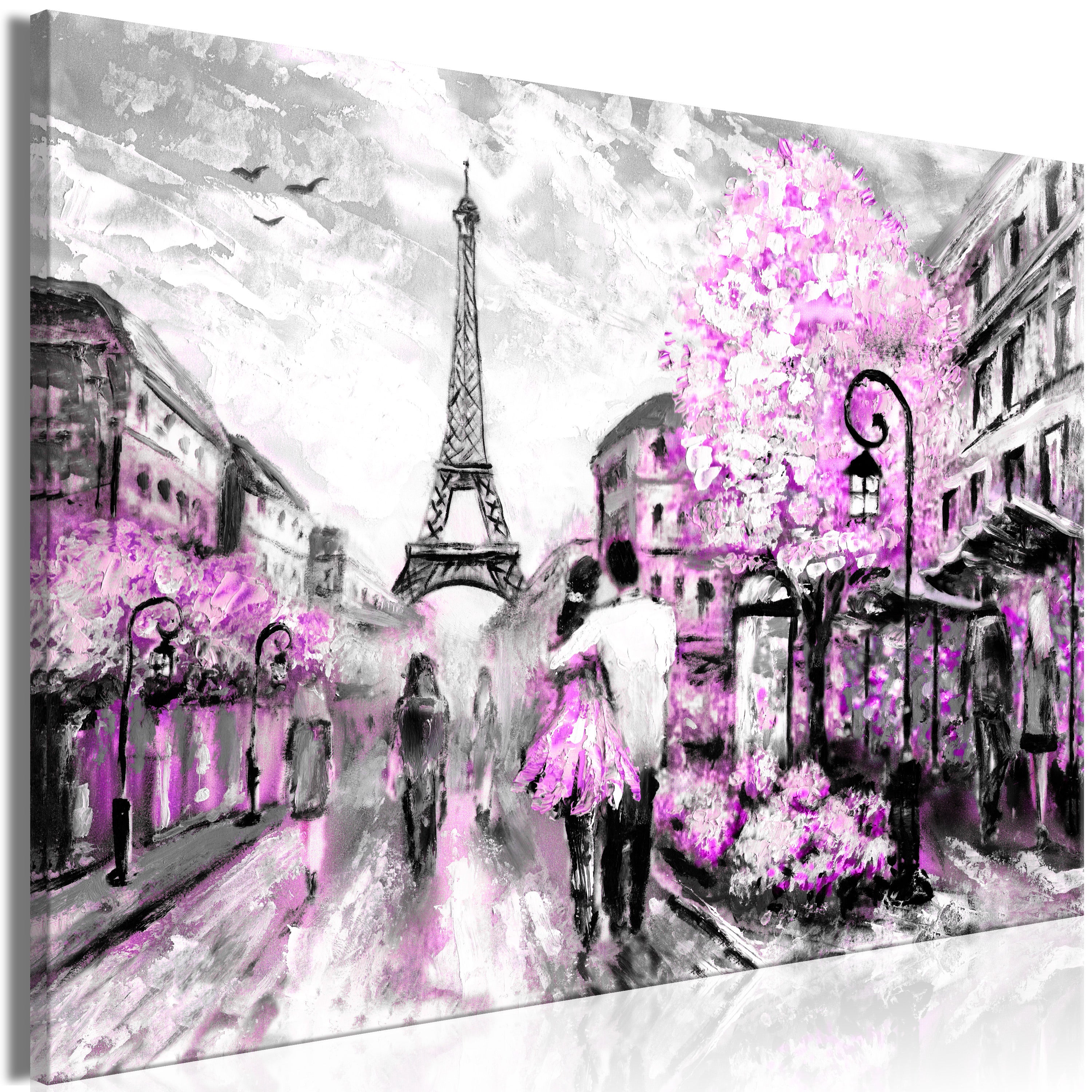 Tableau - Colourful Rendez-Vous (1 Part) Wide Pink [30x20] | Leroy Merlin
