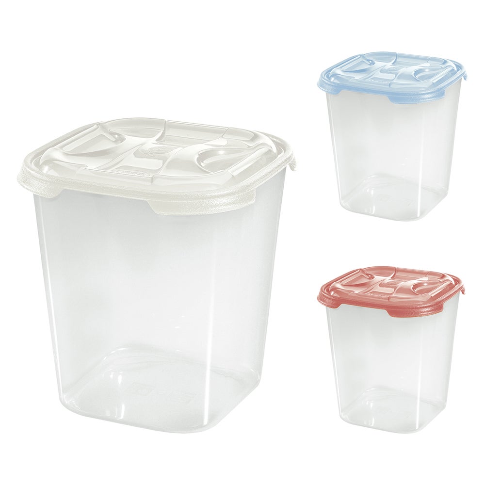 RÉCIPIENT EN PLASTIQUE CARRÉ HAUT 'FRIGO BOX' 4,75 lt cm.19,5x19,5xh.21 ...