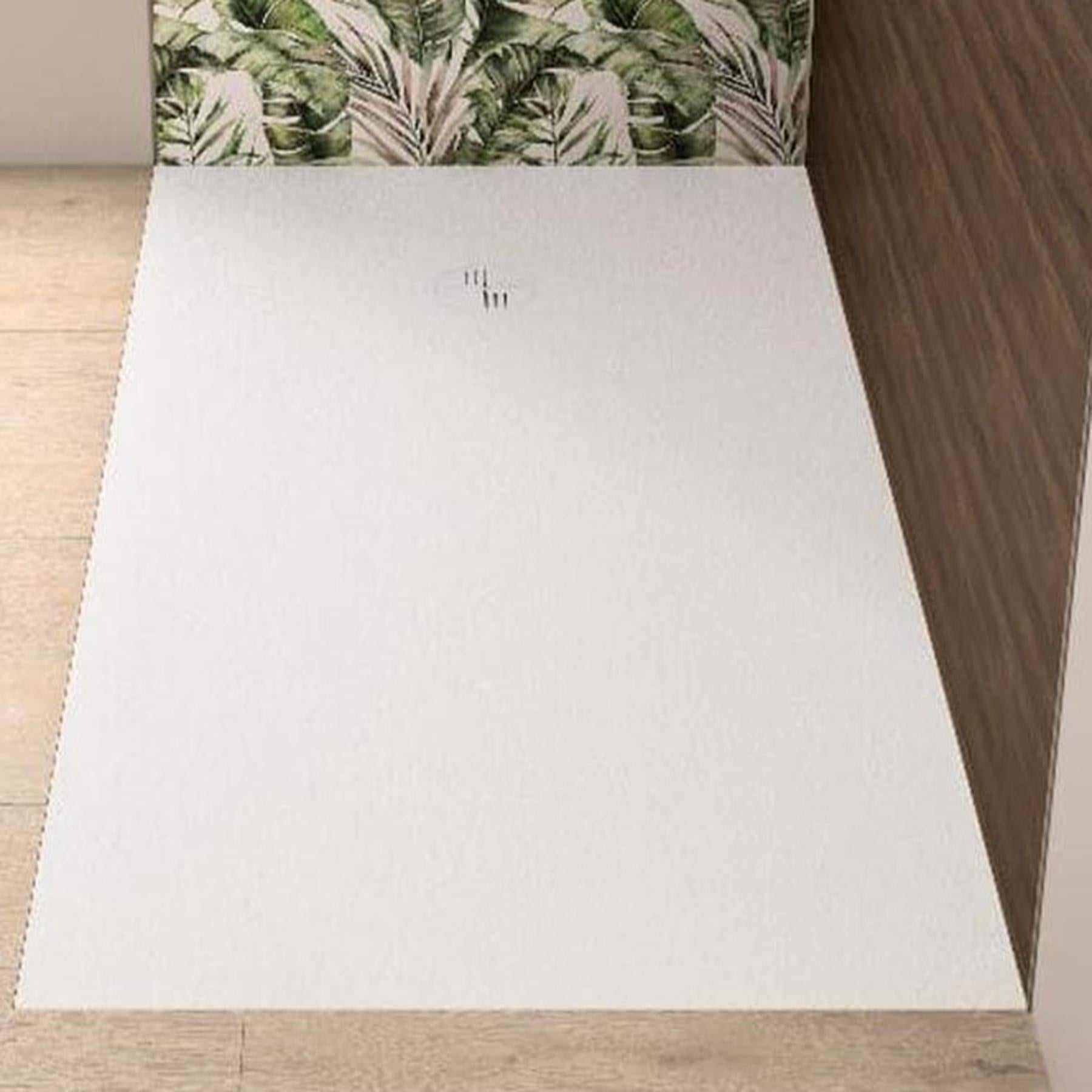 Kinedo Kinemoon Evo 180x80 ducha receptor blanco textura piedra lunar ...