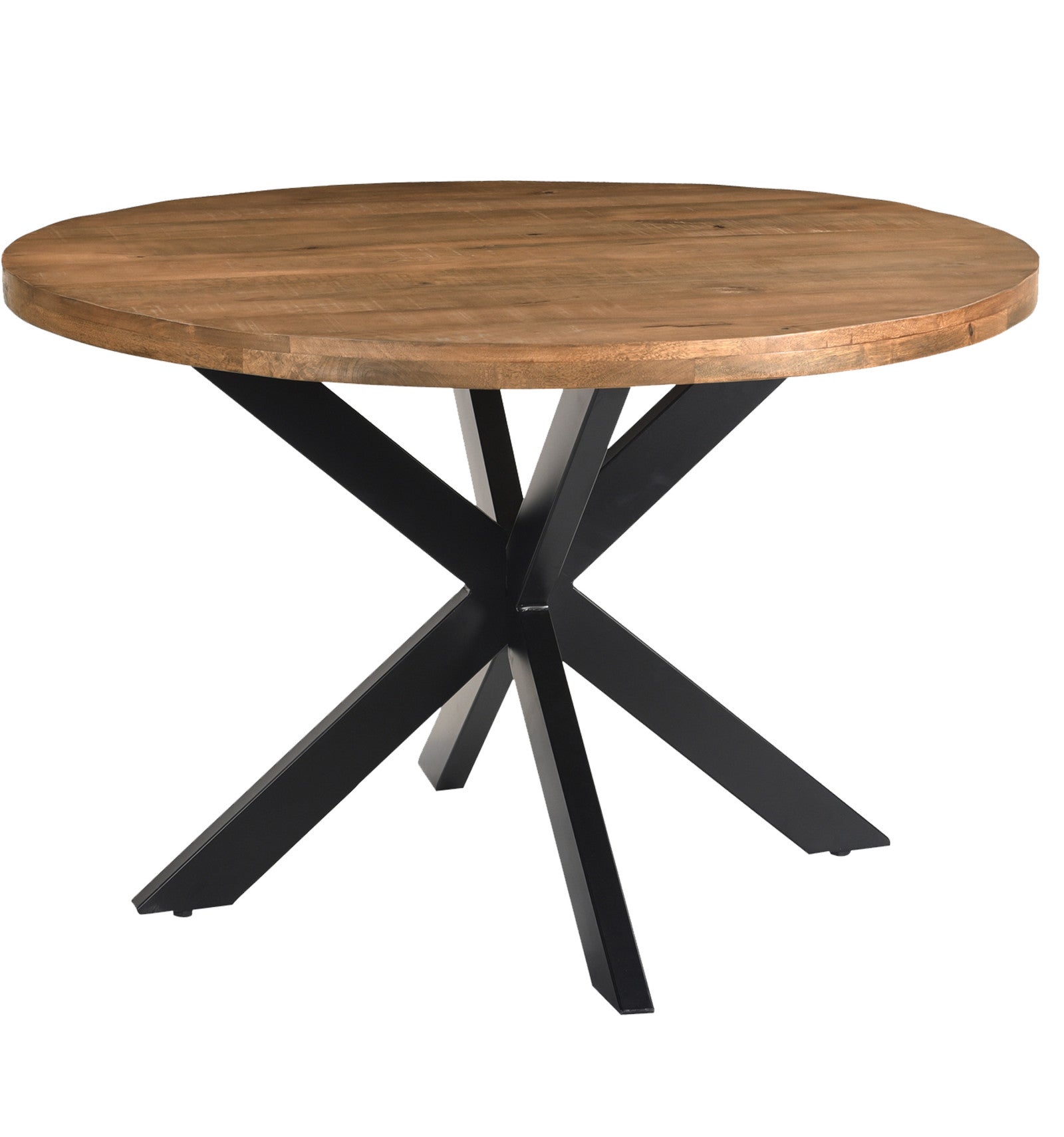BARI-Table à manger Ronde 4 personnes D120 cm en bois massif | Leroy Merlin