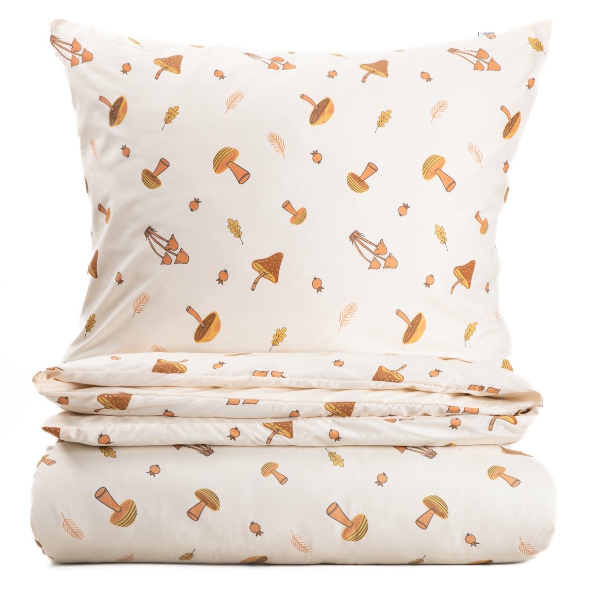 Pościel SHROOM z mikrofibry w grzyby 220x200cm + 2 x 70x80cm HOMLA ...