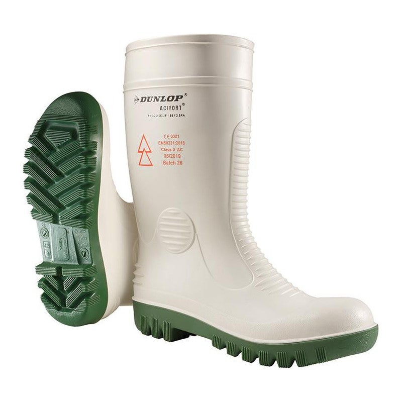 Botte Dunlop Acifort High Voltage.blanc. Taille 44/45 | Leroy Merlin